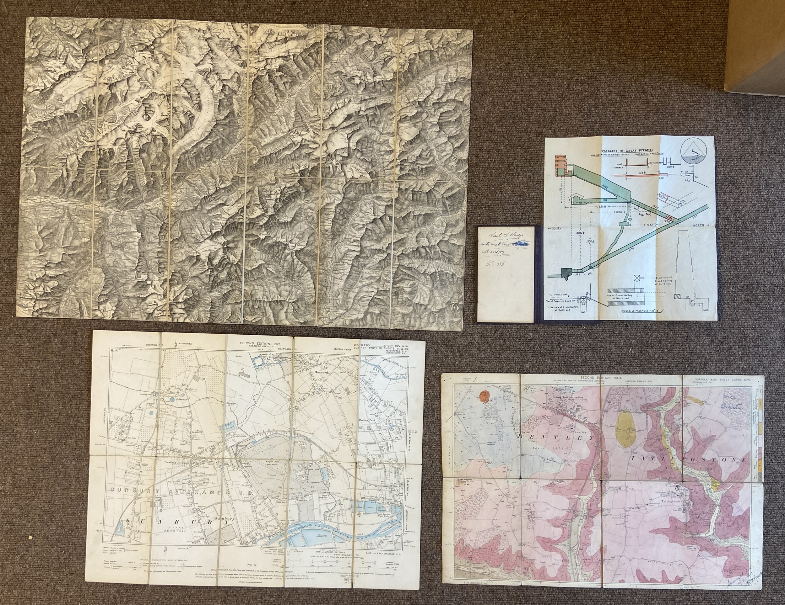 Lot 163 - Folding Maps. A Collection of 30 maps,