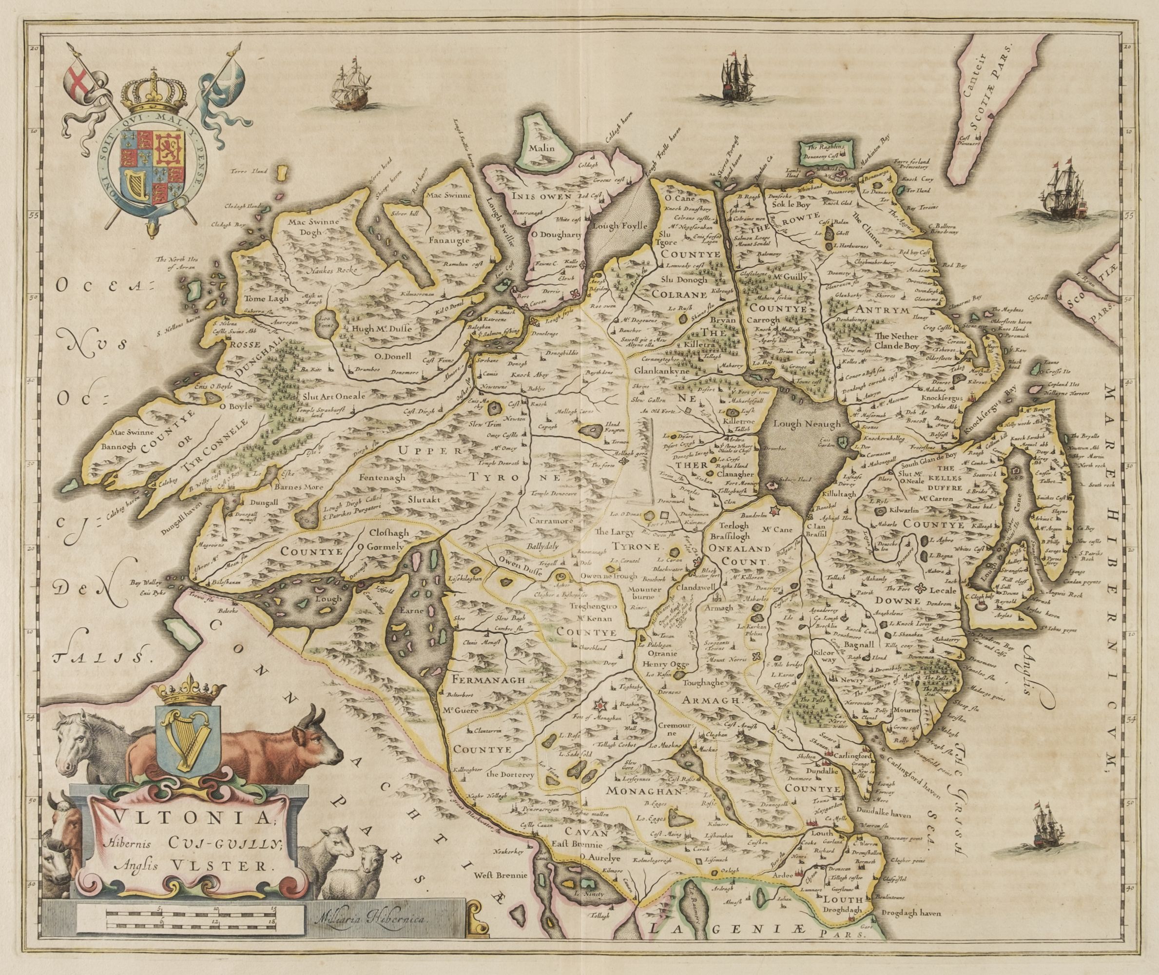 Lot 191 - Northern Ireland. Blaeu (J.), Ultonia