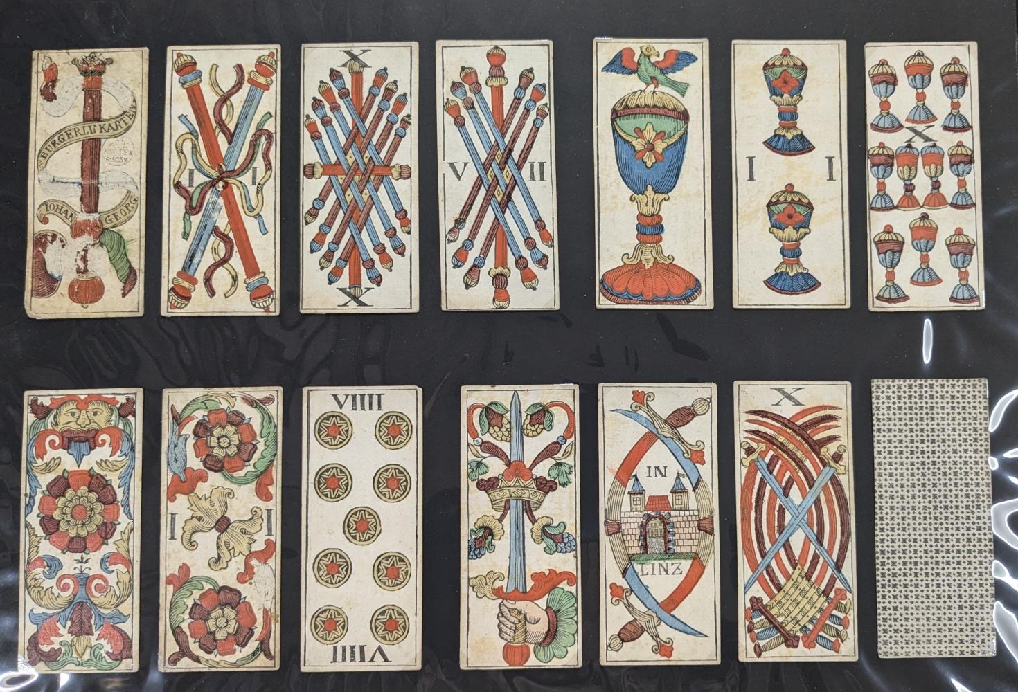 Lot 381 - Austrian playing cards. Trappola pack, Linz: