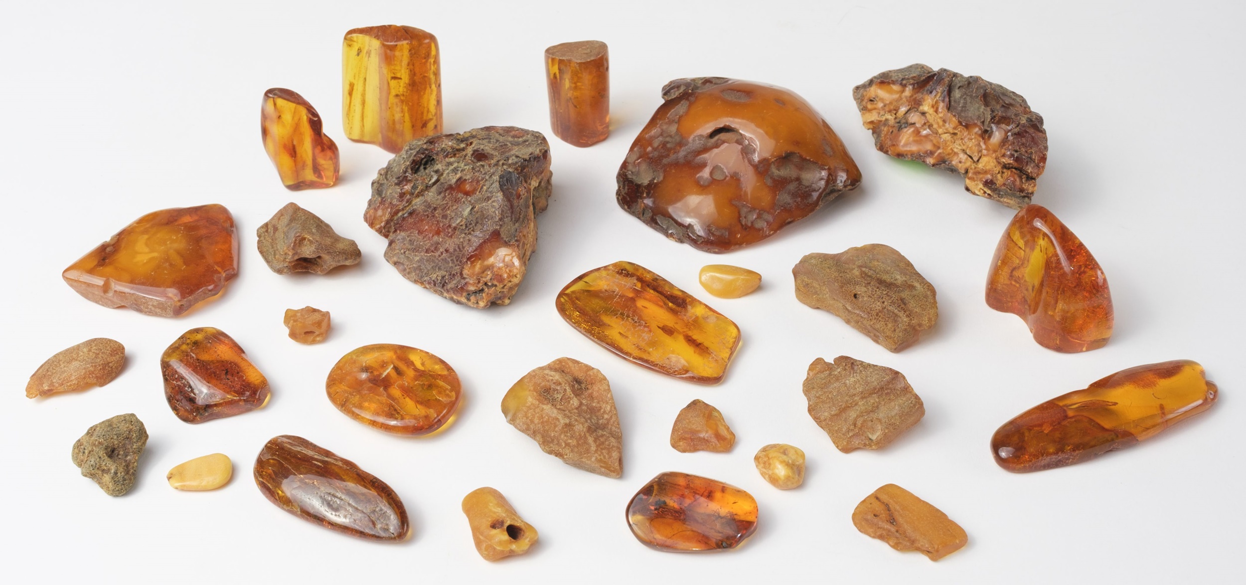Lot 705 - Amber. A collection of rough amber samples,