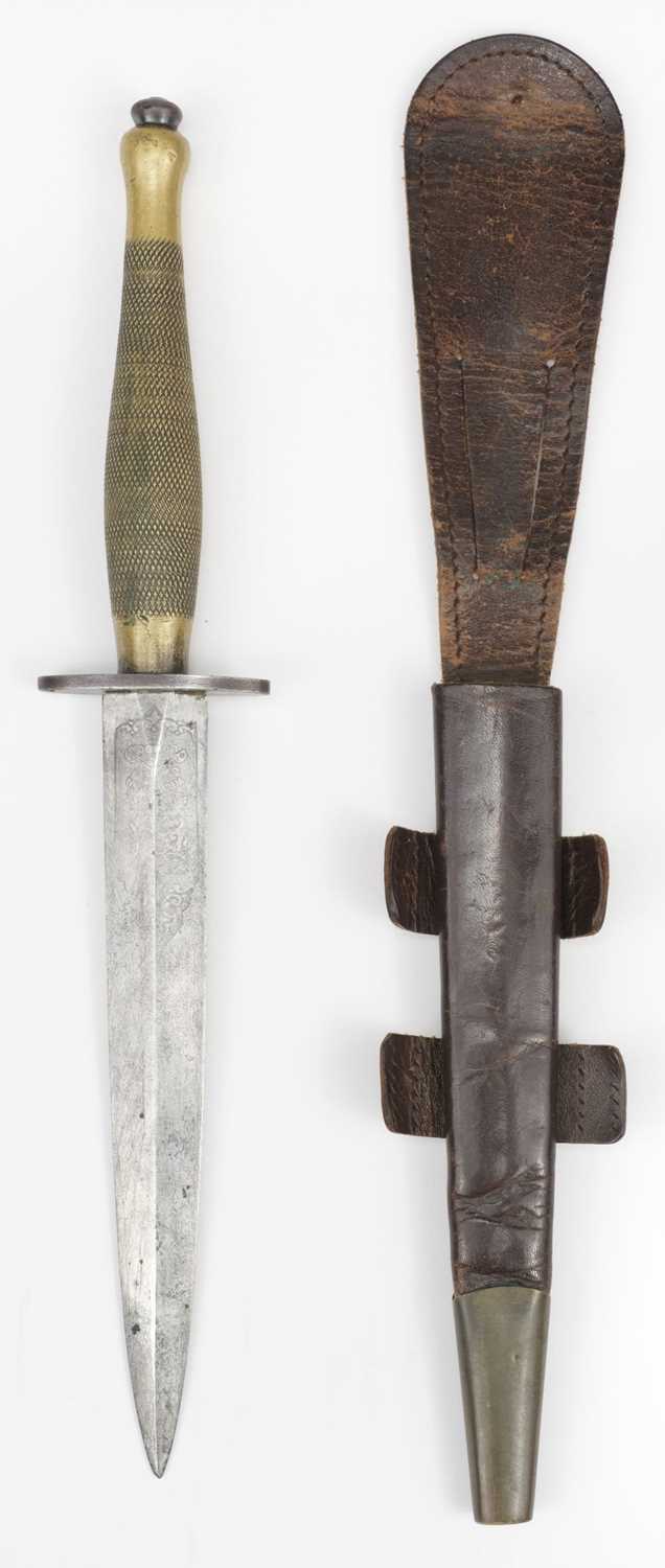 Lot 122 - Fighting Knife. A WWII Wilkinson Sword 2nd