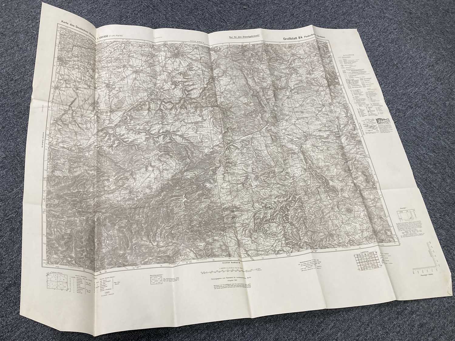 Lot 257 - Luftwaffe Airman's Map. The German Empire,
