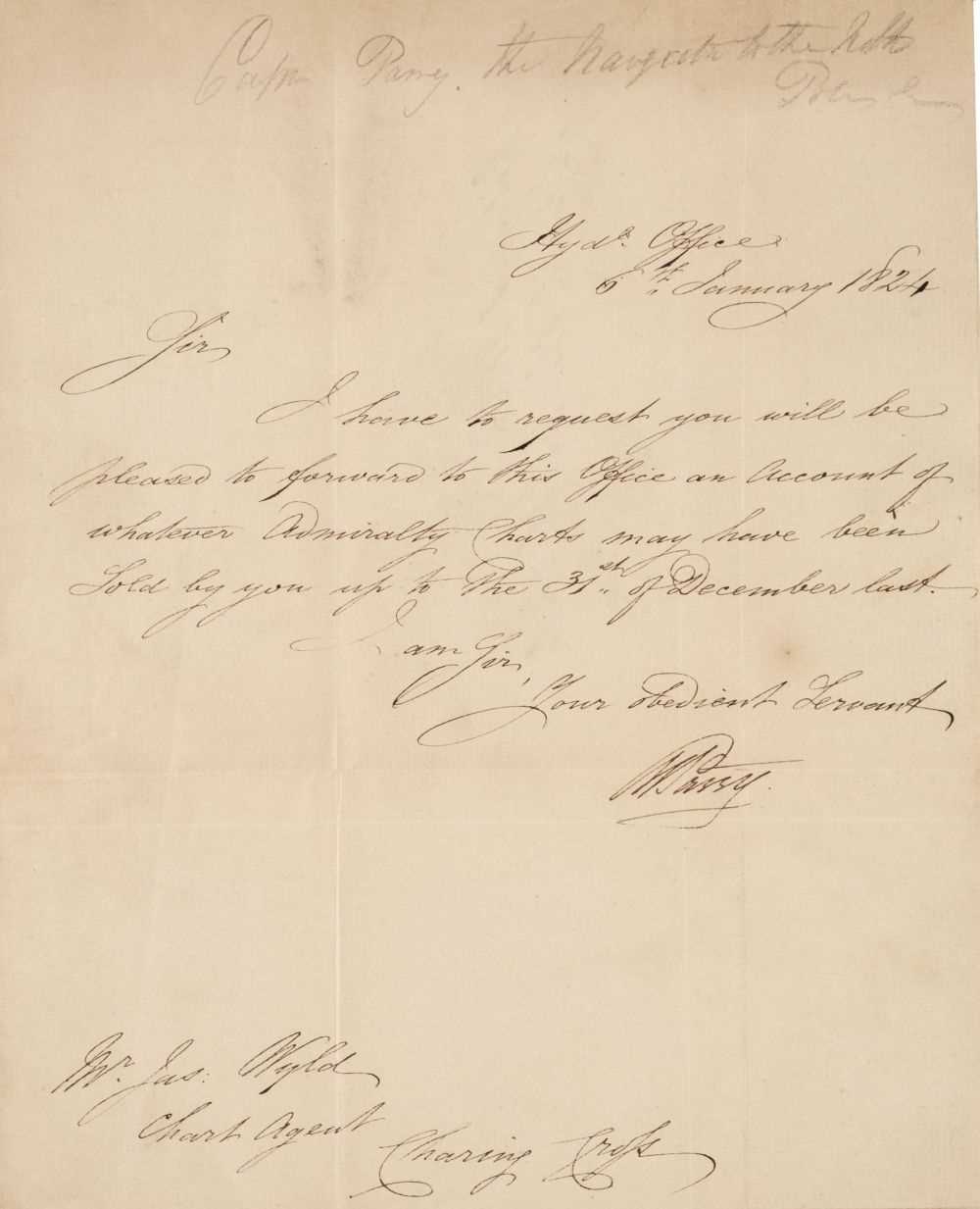 Lot 194 - Parry (William Edward, 1790-1855). Autograph