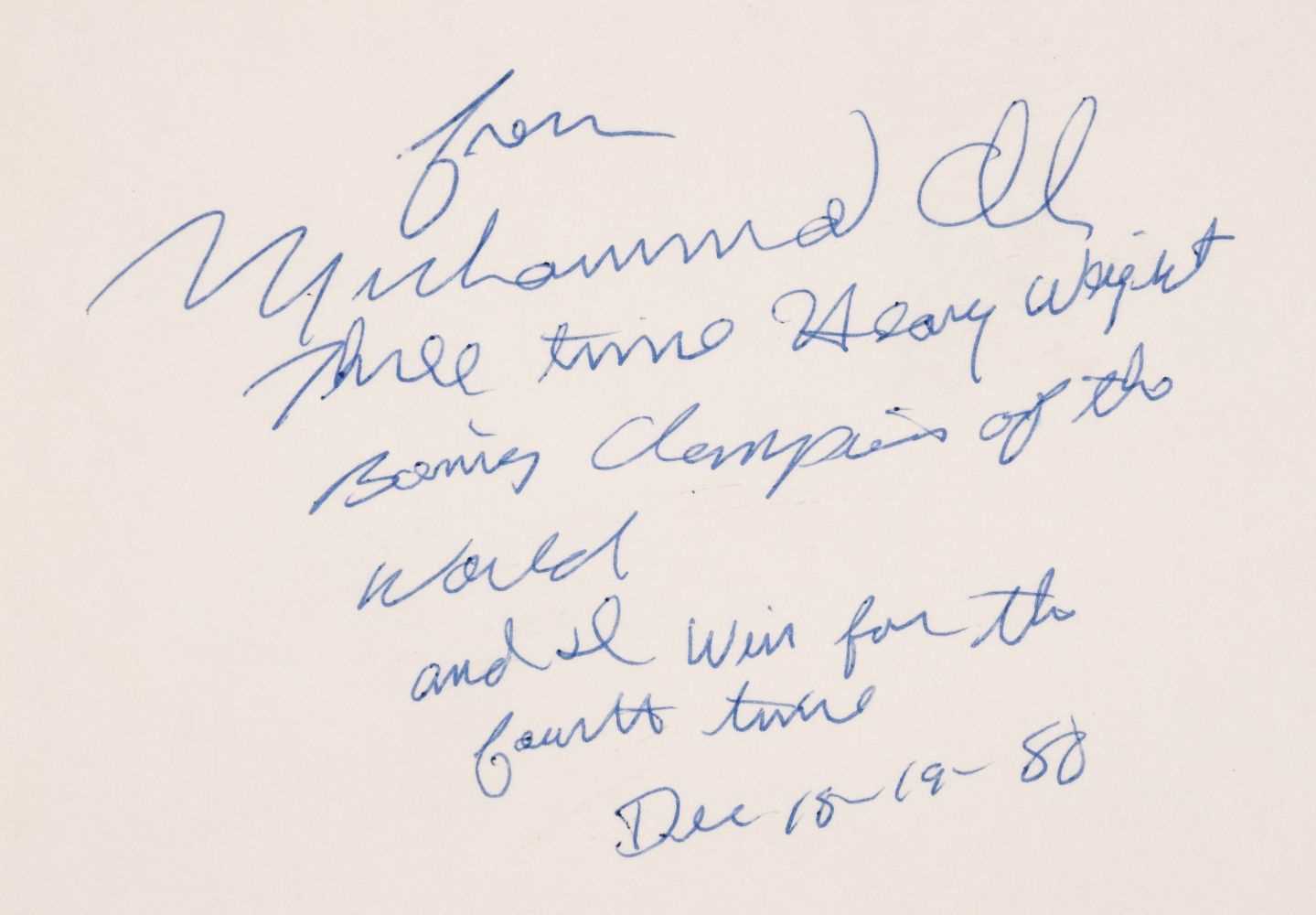 Lot 227 - Boxing. A collection of 6 ink signatures,