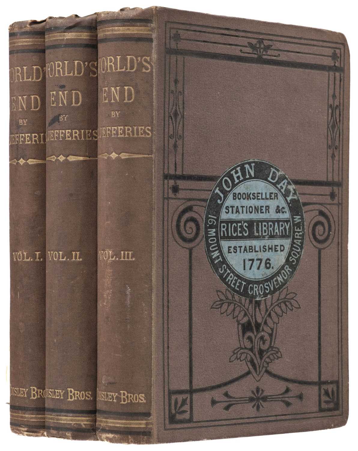 Lot 643 - Jefferies (Richard). World's End, 3 volumes,
