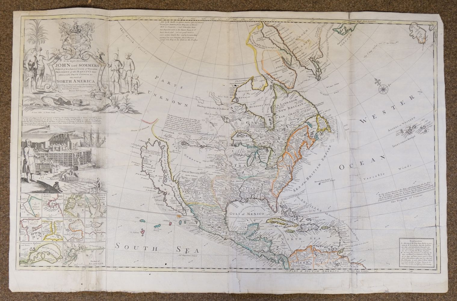 Lot 113 - North America. Moll (Herman)..., This Map of