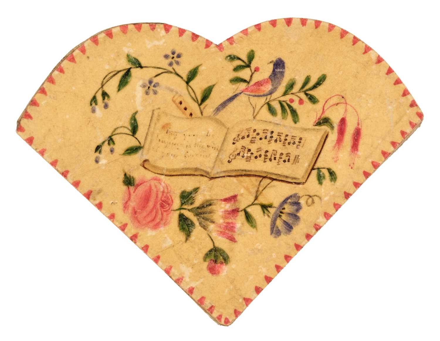 Lot 411 - Valentine. A handmade miniature heart-shaped