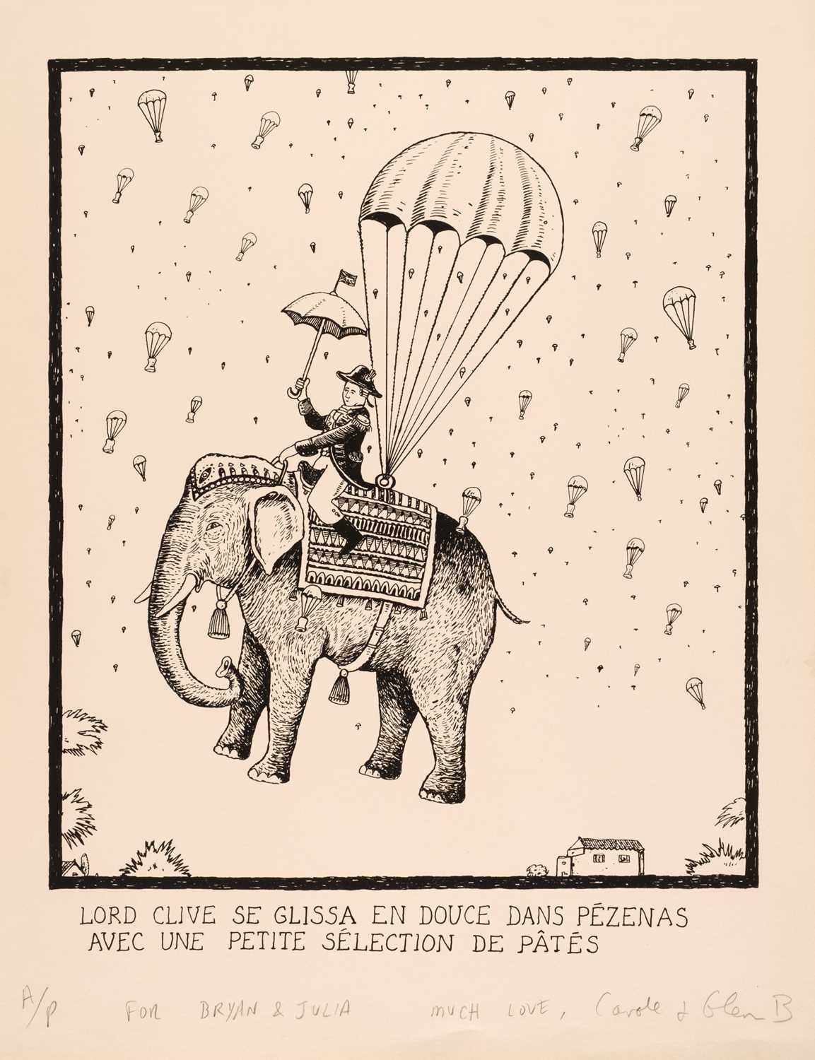 Lot 542 - Baxter (Glen, b.1944). ‘Lord Clive se glissa