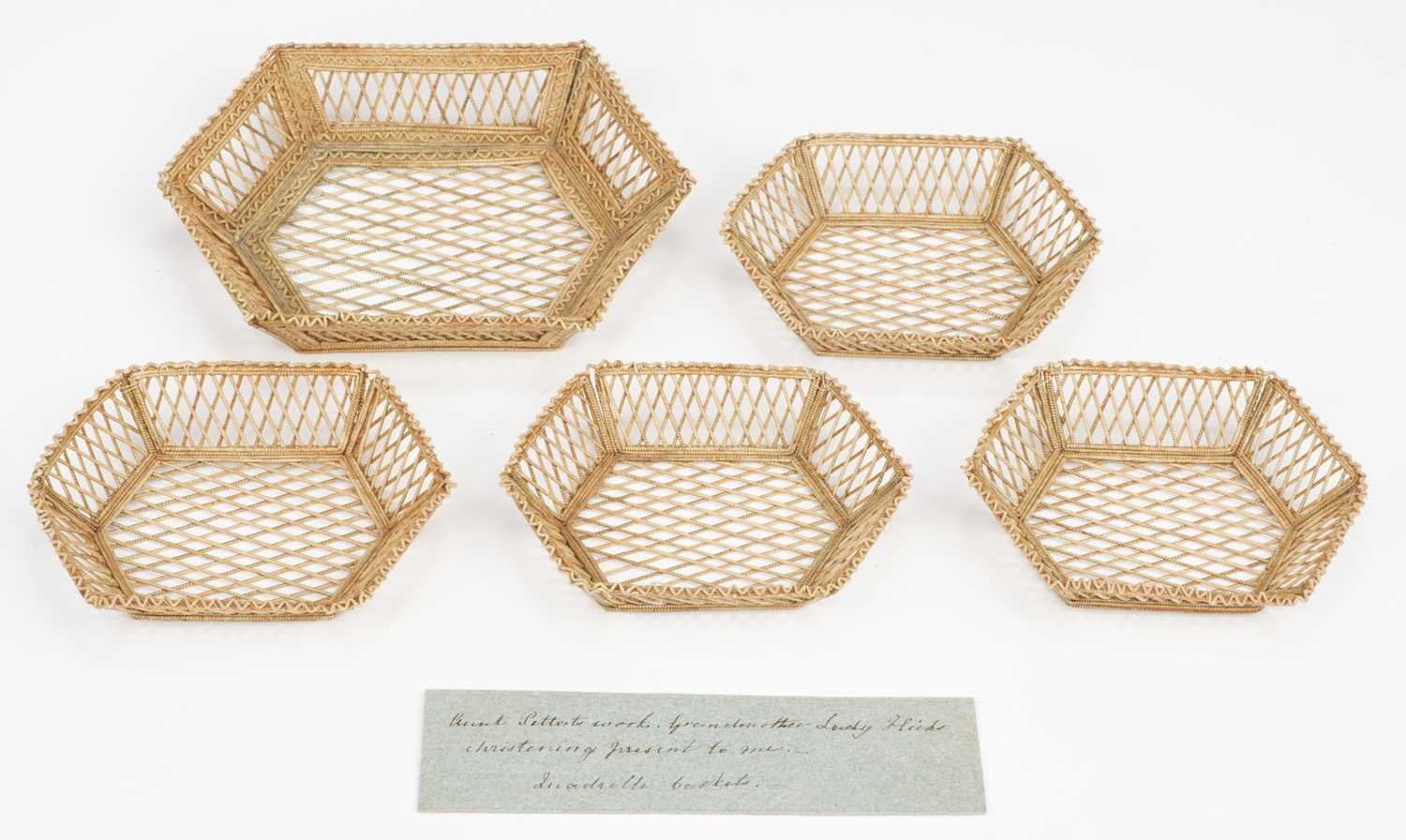 Lot 567 - Playing Cards. A set of five hexagonal