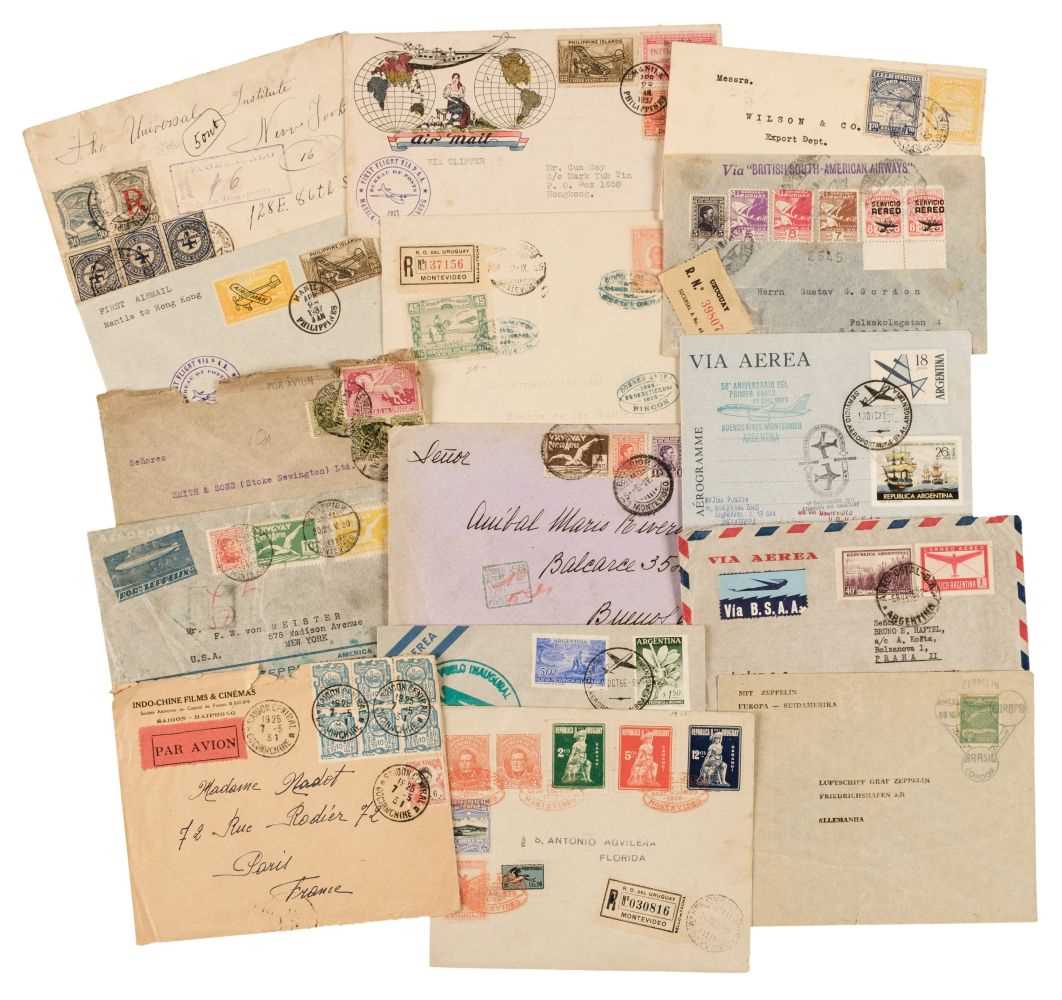 Lot 151 - Airmail. Collection of Europe and South