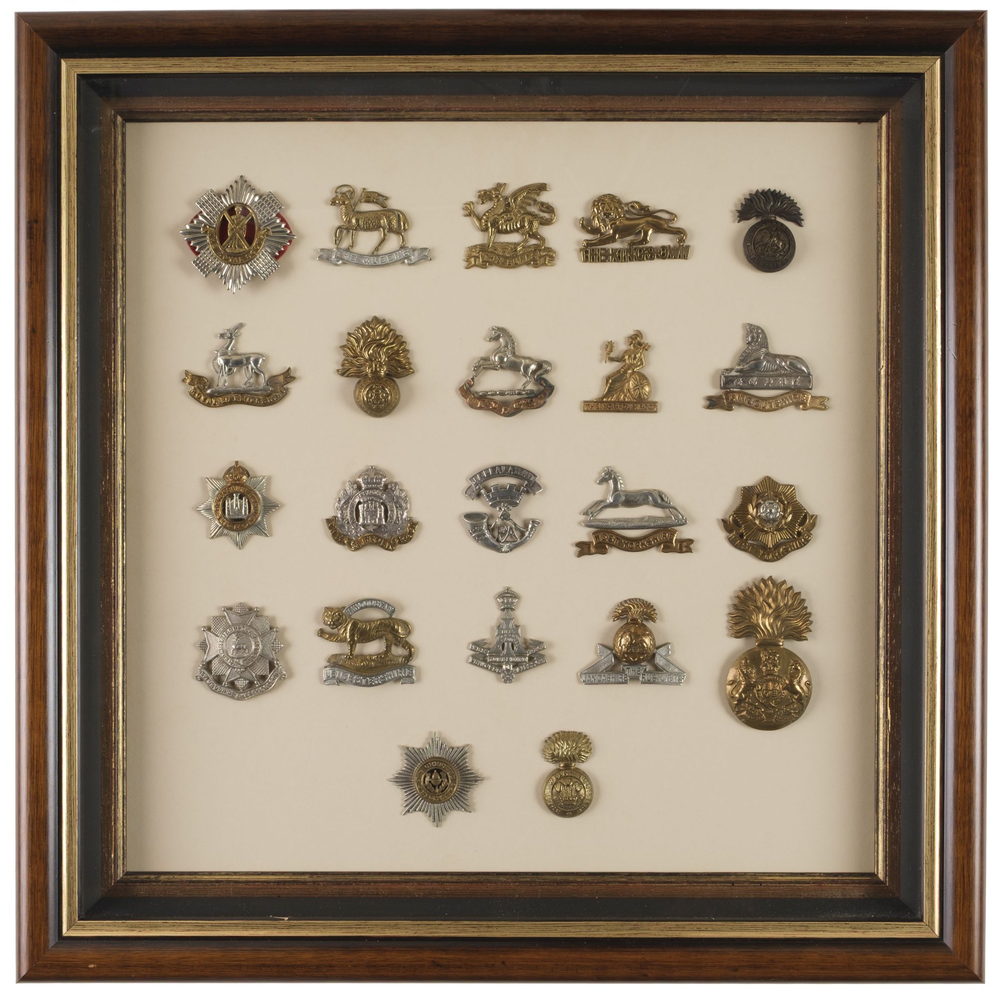 Lot 258 - Cap Badges. A collection of 66 British line