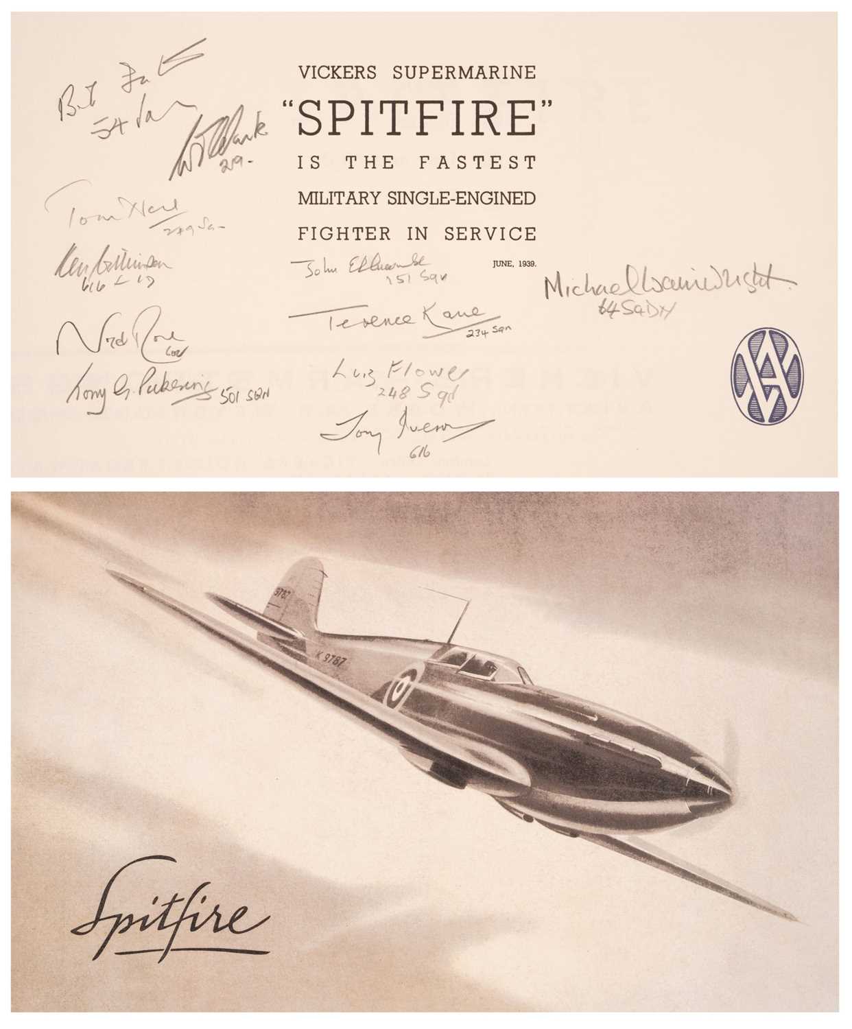 Lot 444 - Spitfire. A Spitfire promotional brochure,