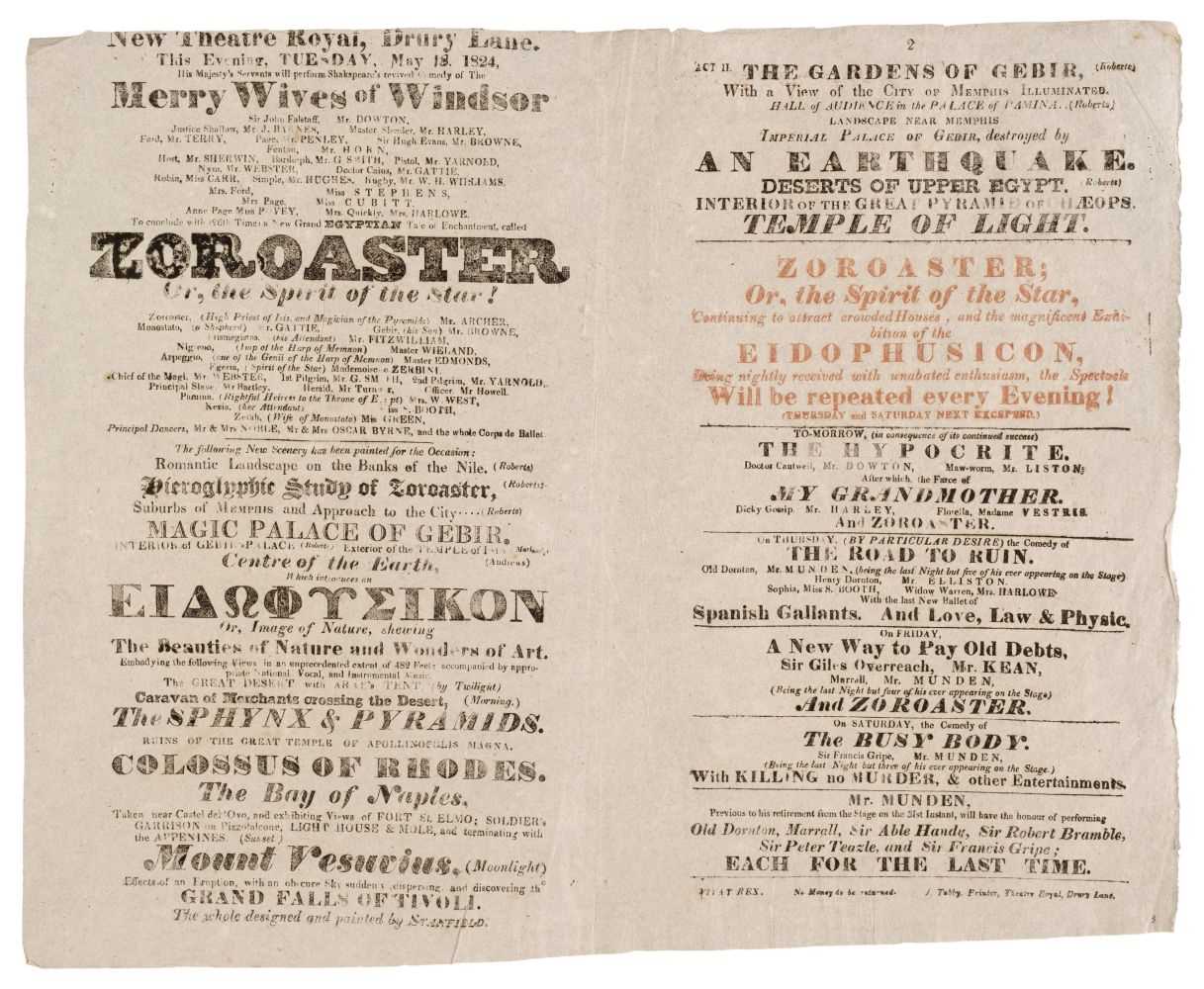 Lot 129 - Theatre Broadsides. A group of 26