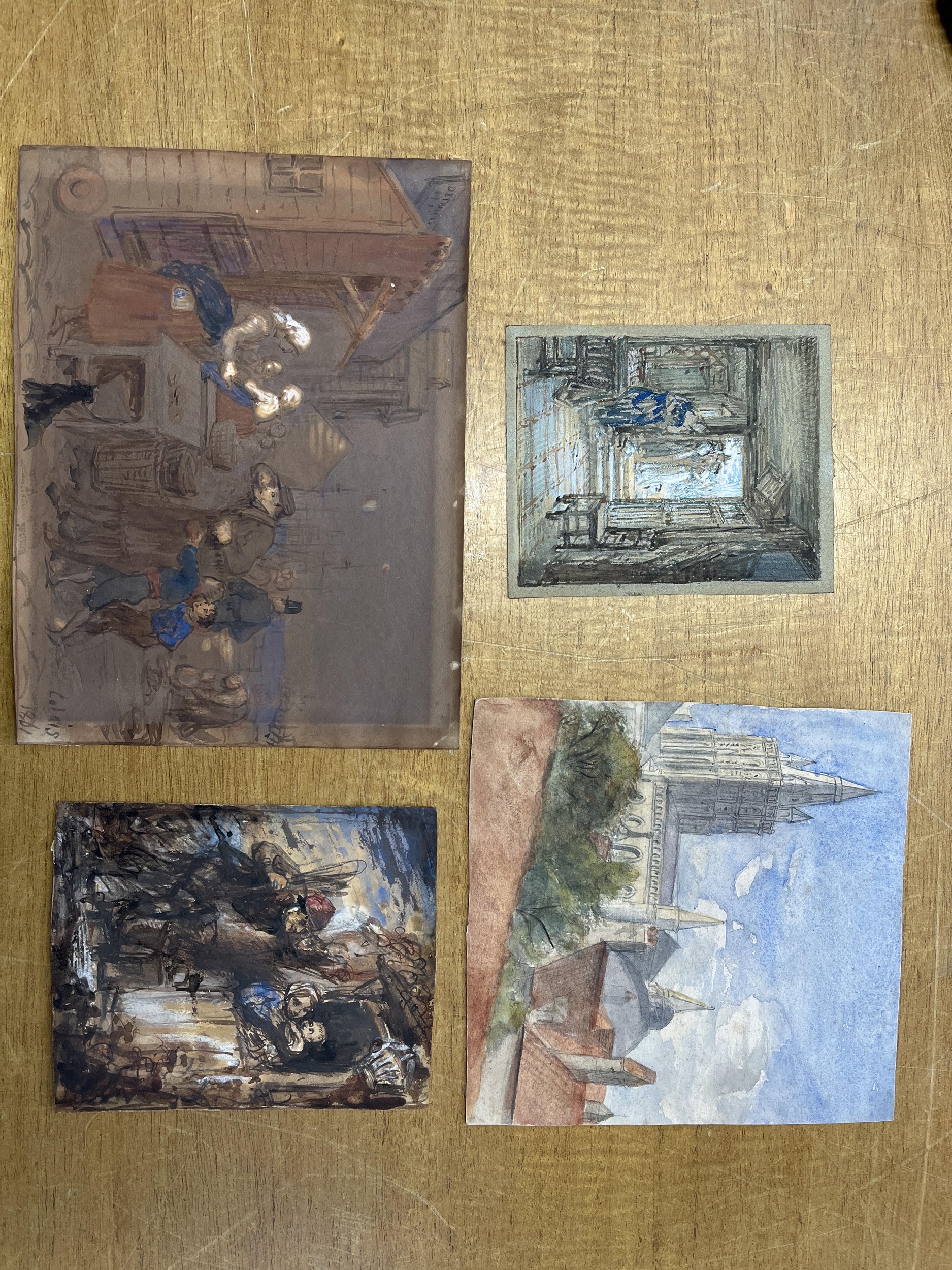Lot 149 - Charles West Cope (1811-1890). A group of 8