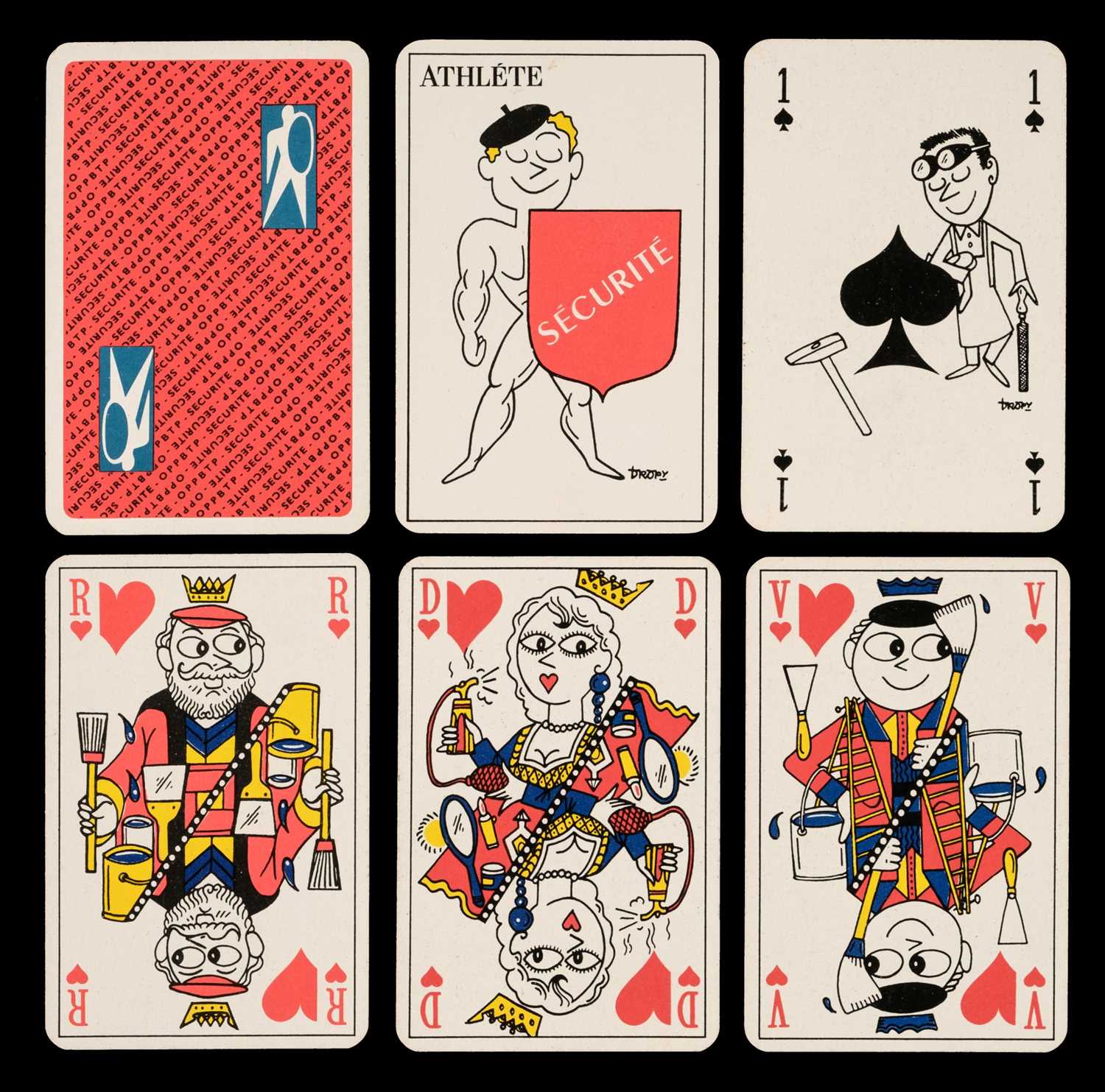Lot 346 - French playing cards. Jeu de l'Athlete de la