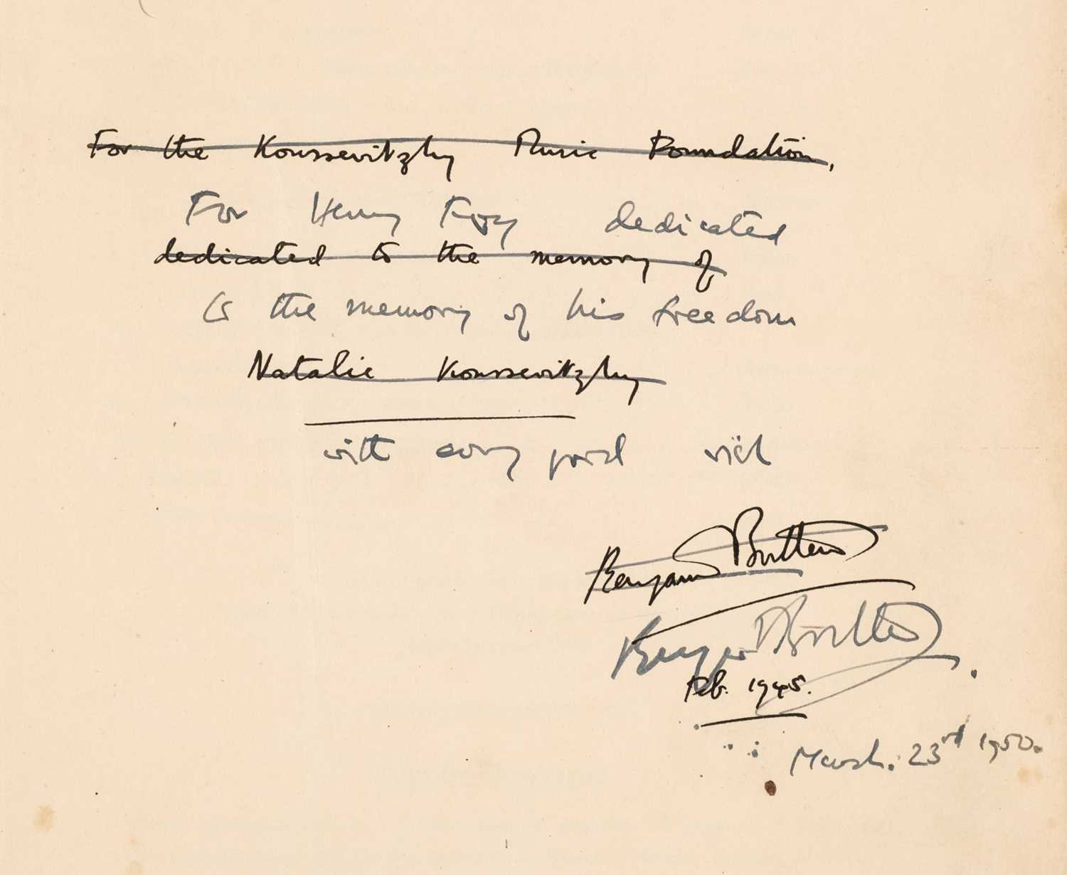 Lot 265 - Britten (Benjamin, 1913-1976), English