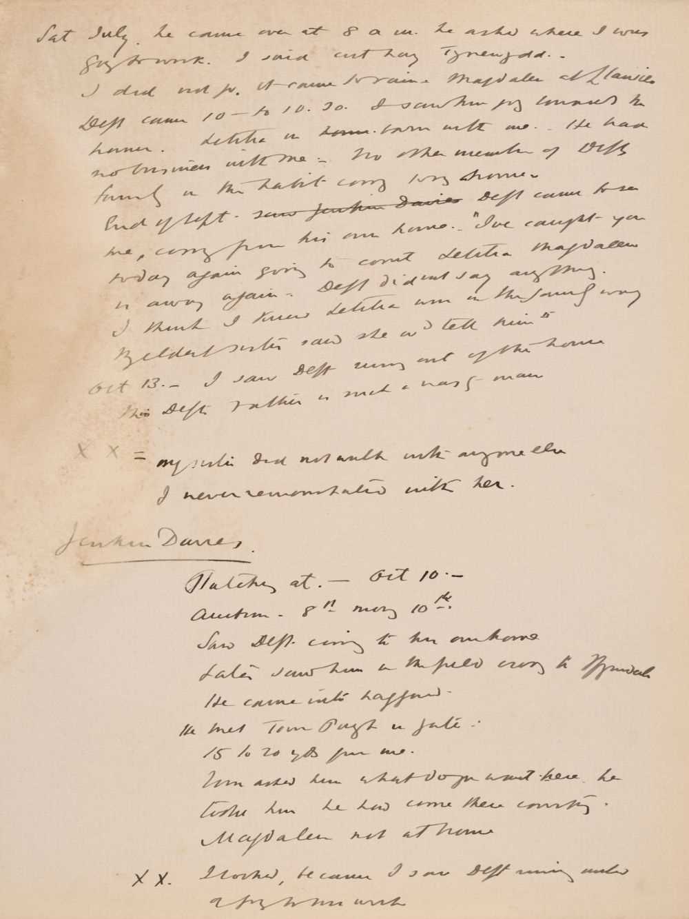 Lot 104 - Judge's Notebook. A comprehensive manuscript