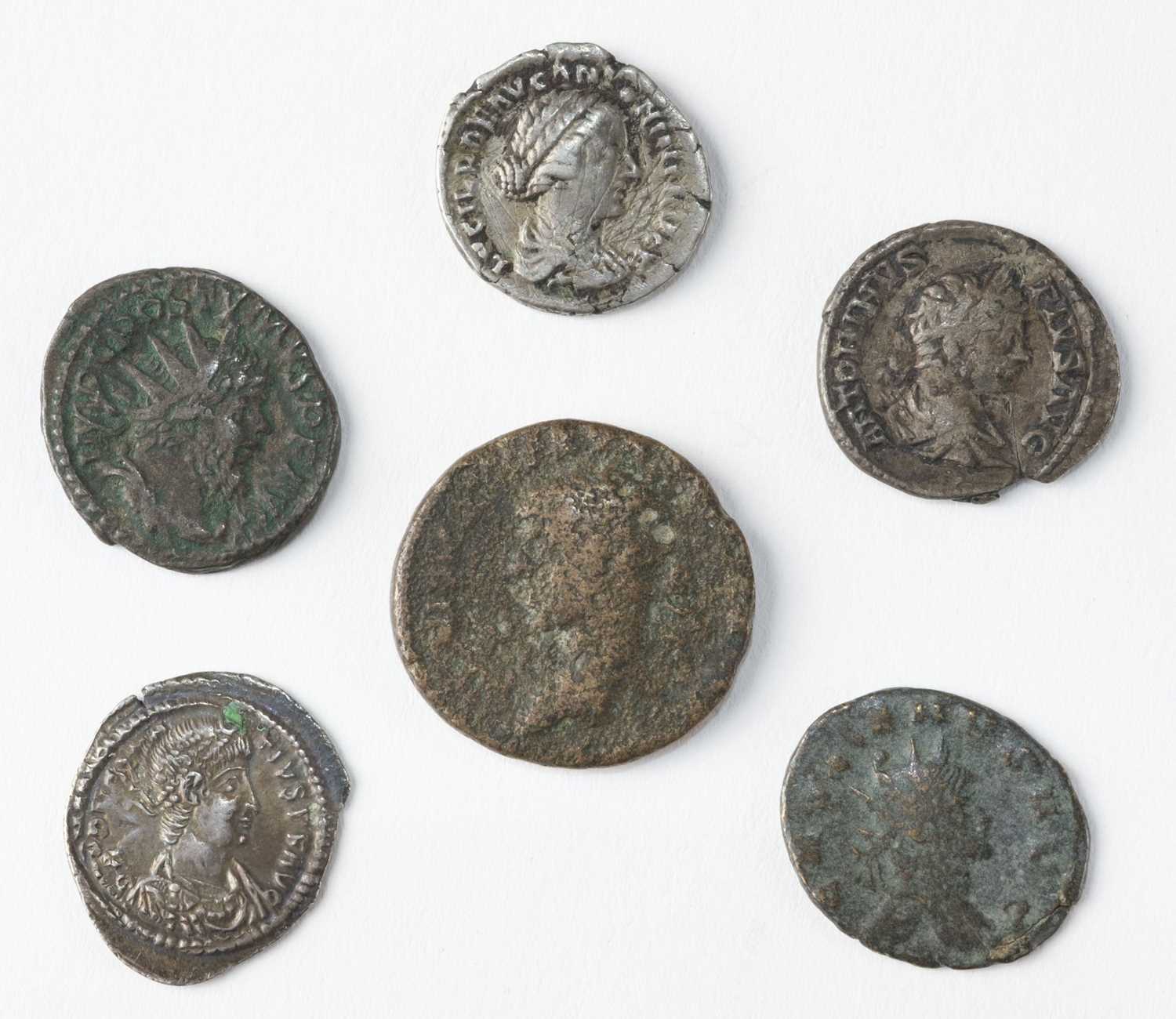 Lot 820 - Roman Coins. A small collection of silver