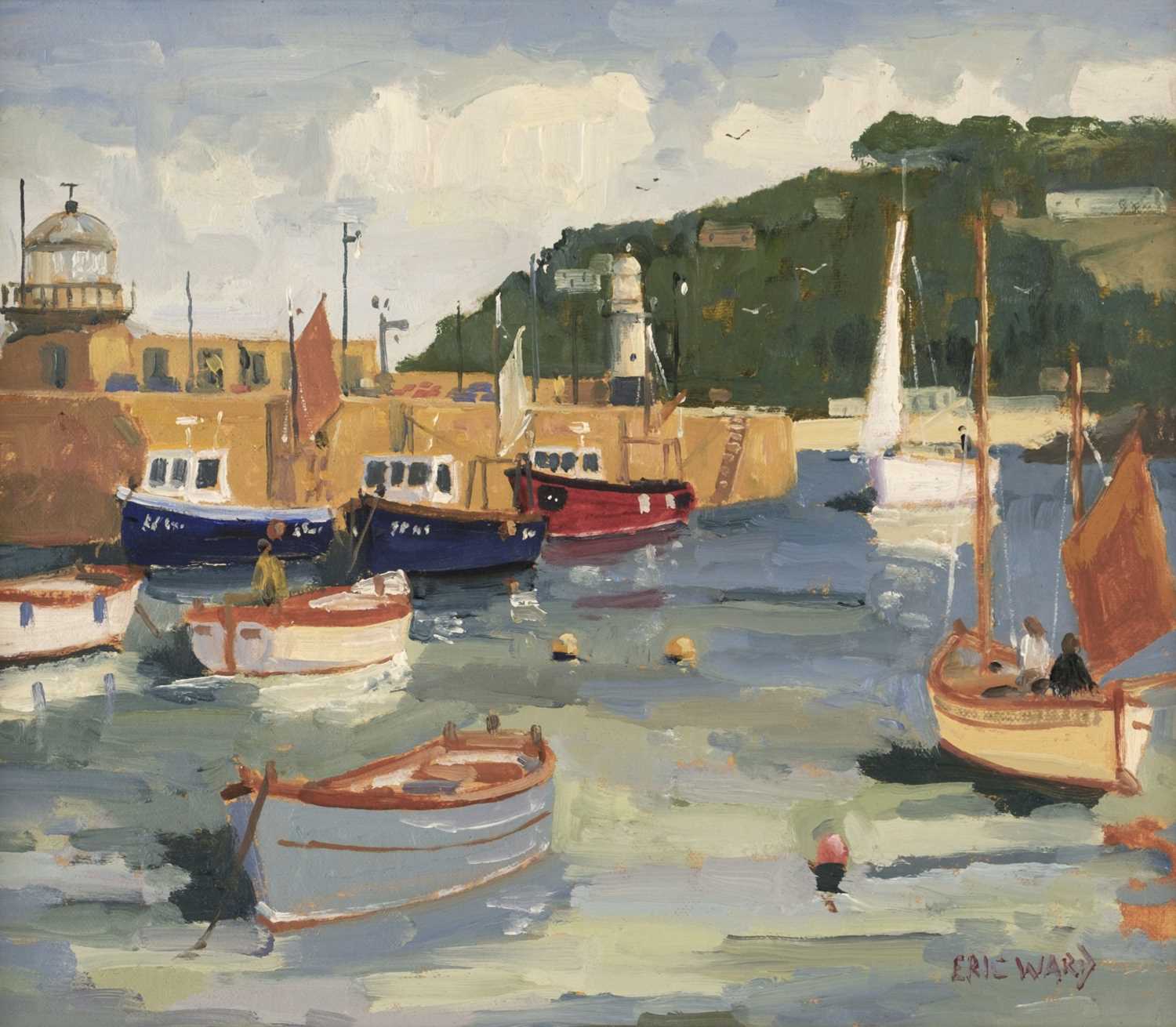 Lot 315 - Ward (Eric, 1945 -). St Ives Harbour, oil on