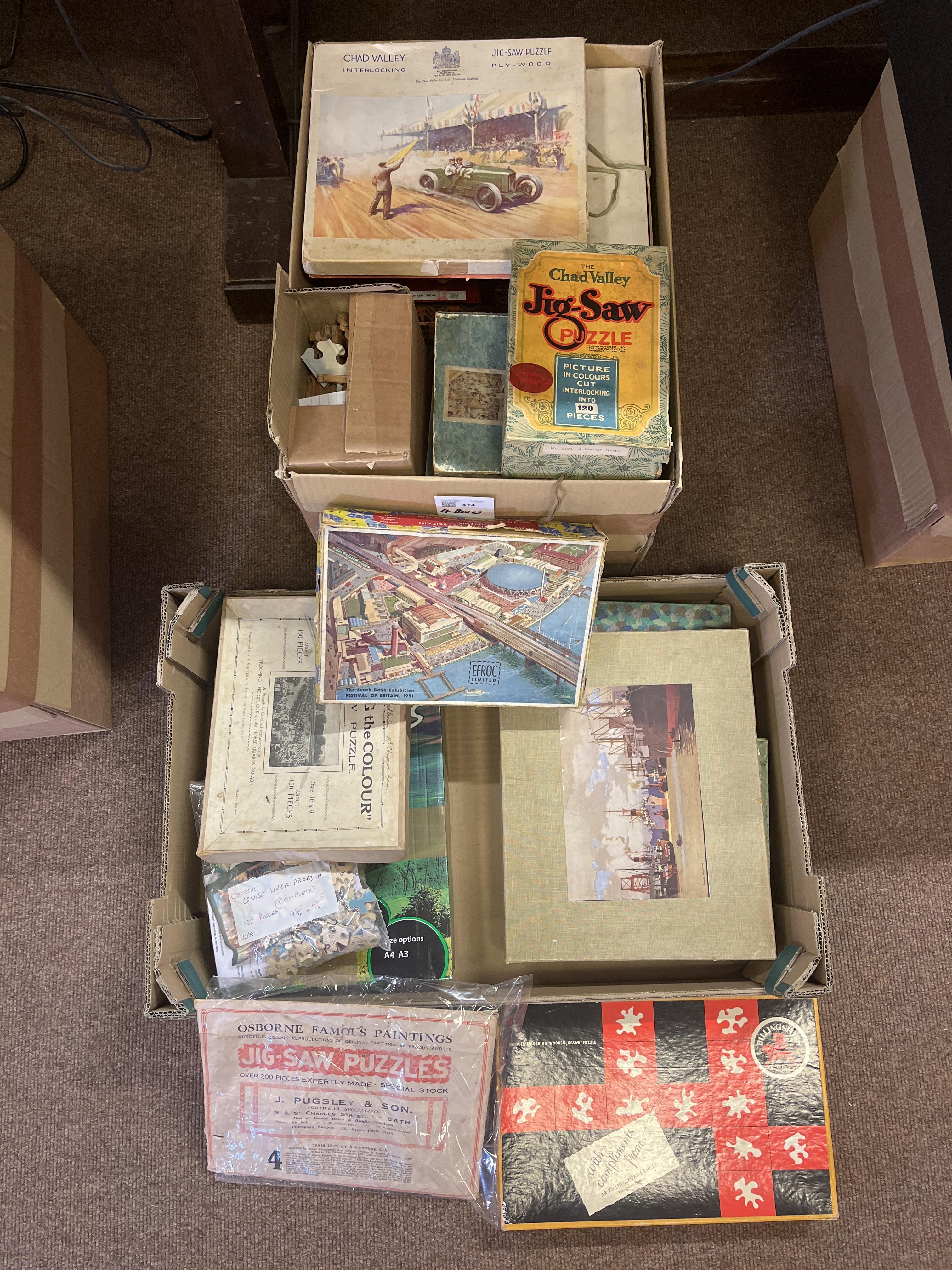 Lot 474 - Jigsaw Puzzles. A small collection of 55