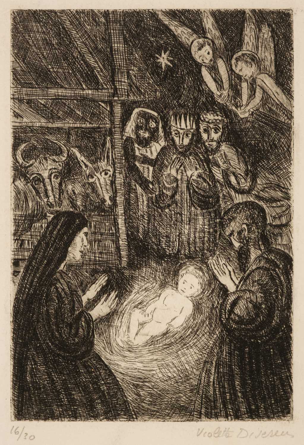 Lot 422 - Diserens (Violette, 1888-1965). Nativité,