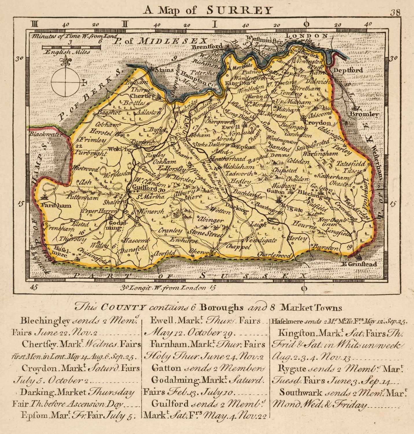 Lot 144 - Surrey. Kitchin Thomas & Jefferys Thomas), A