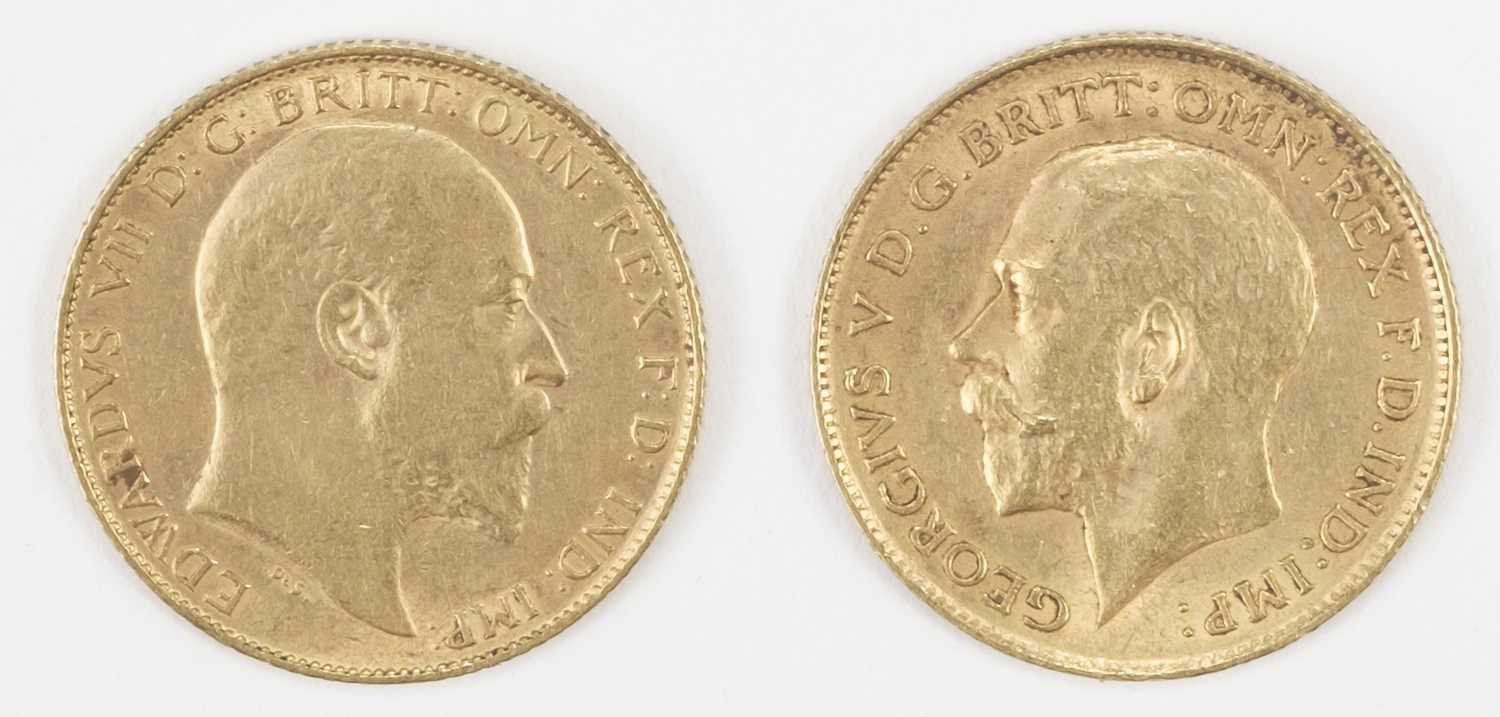 Lot 812 - Half Sovereign. Half Sovereigns, Edward VII,