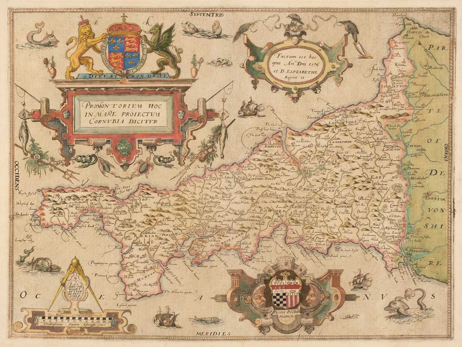 Lot 171 - Cornwall. Saxton (Christopher), Promontorium