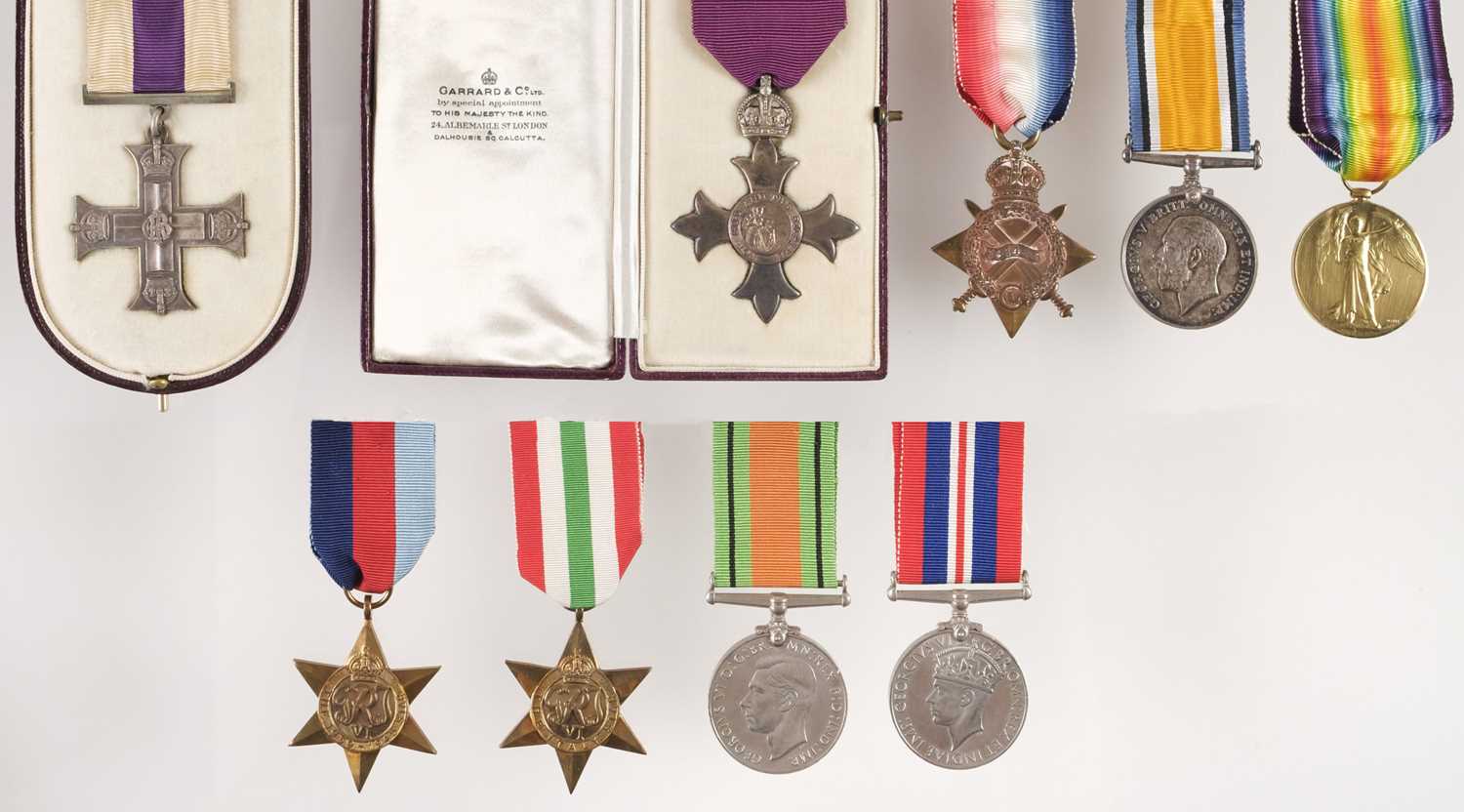 Lot 144 - WWI gallantry group to Lieutenant G.L.
