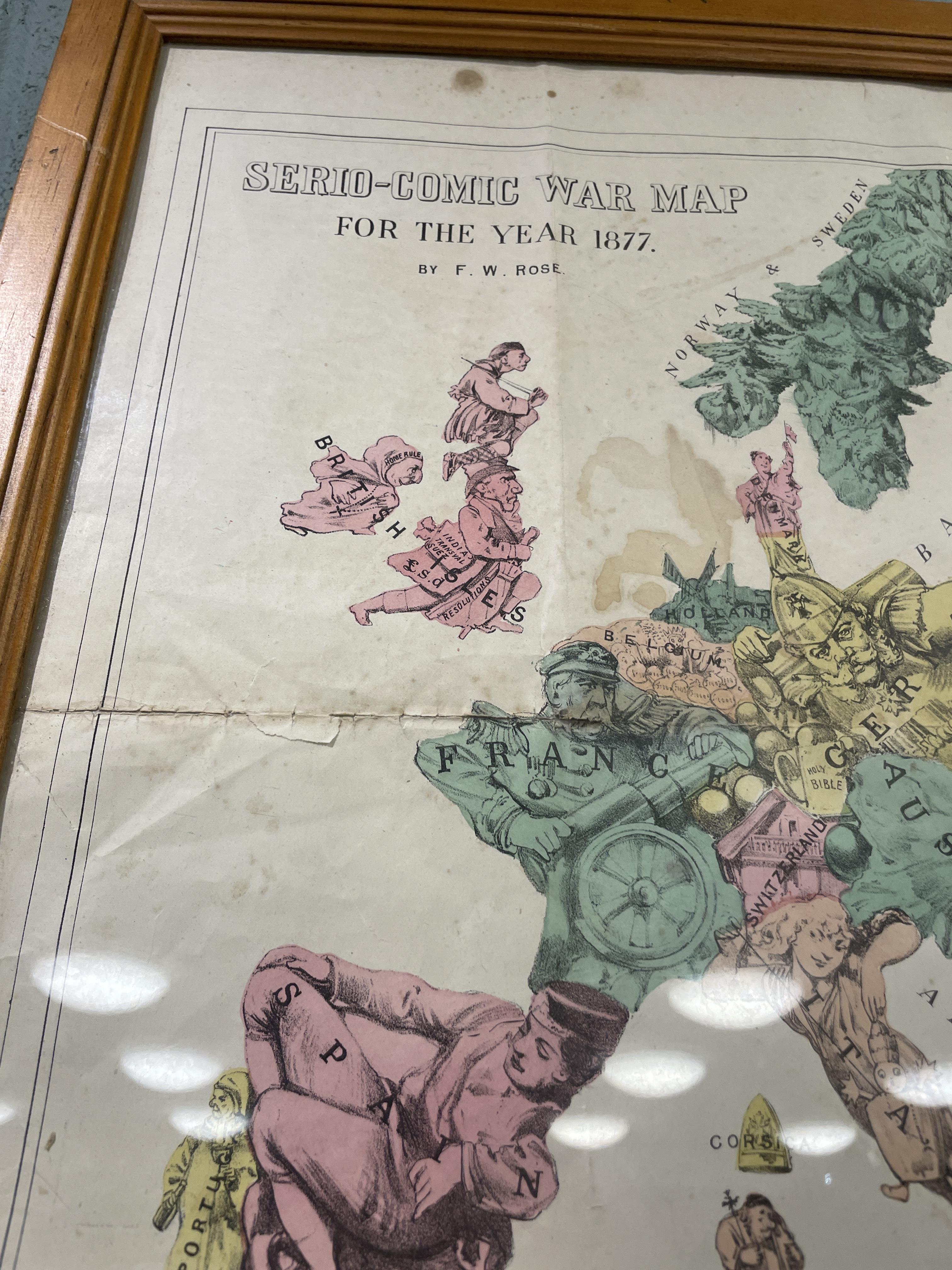 Lot 91 - Europe. Rose (F. W.), Serio-Comic War Map for