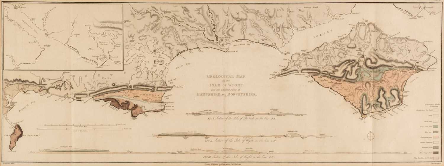 Lot 105 - Isle of Wight. Walker (J.), Geological Map