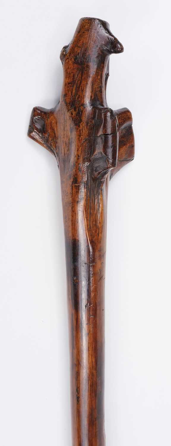 Lot 283 - Tribal Art. A Fijian hardwood root club