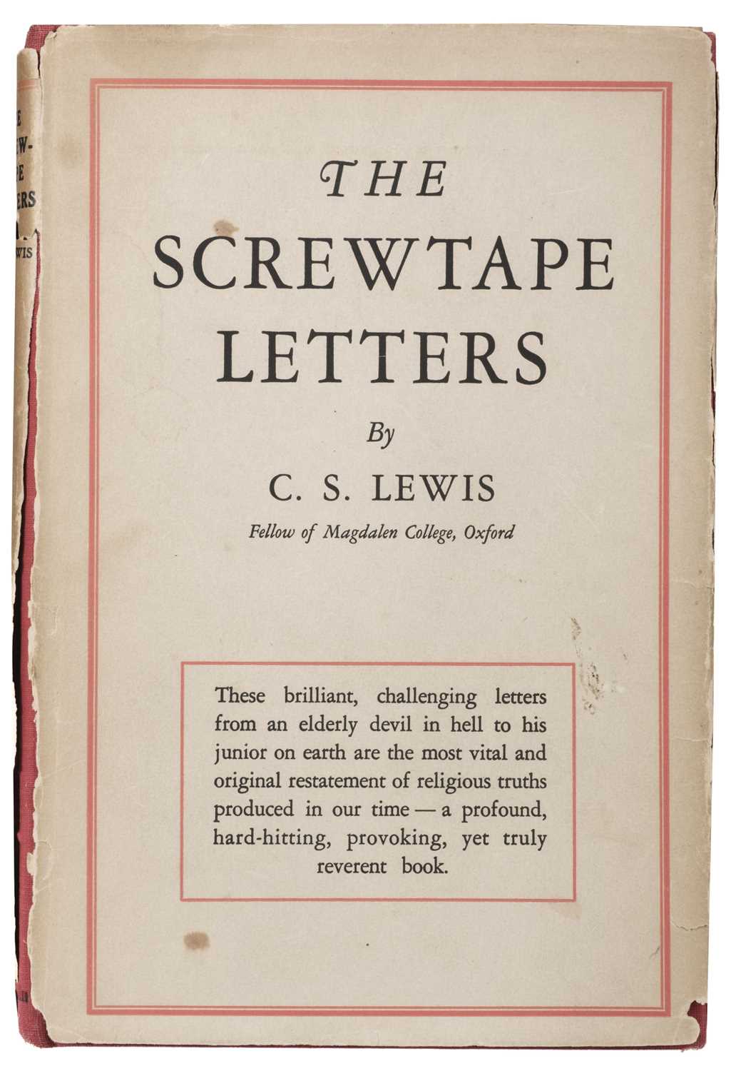 Lot 762 - Lewis (C. S.) The Screwtape Letters, 1st US
