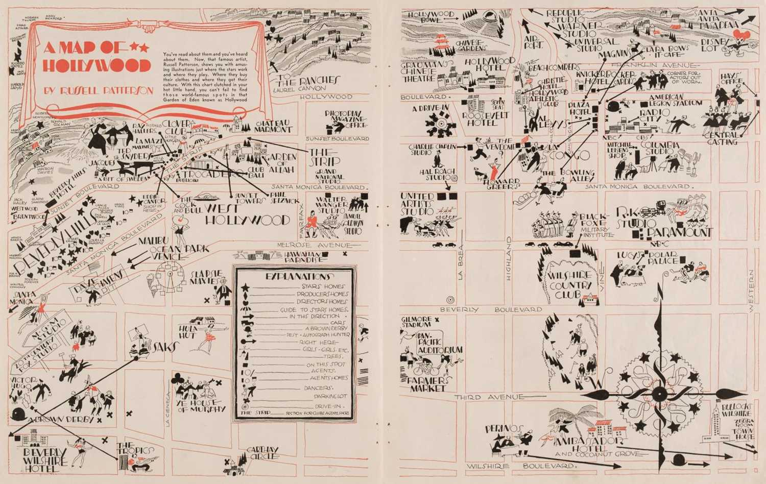 Lot 95 - Hollywood. Patterson (Russell), A Map of