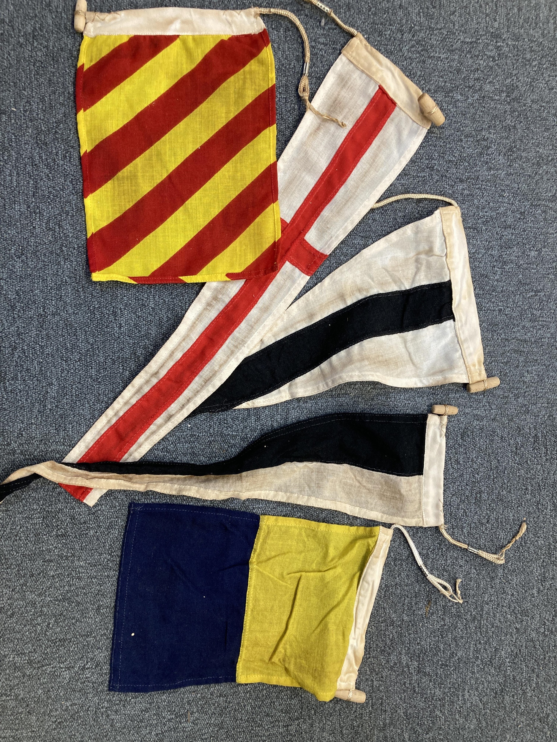 Lot 20 - Signal Flags. A collection of 35 WWII period