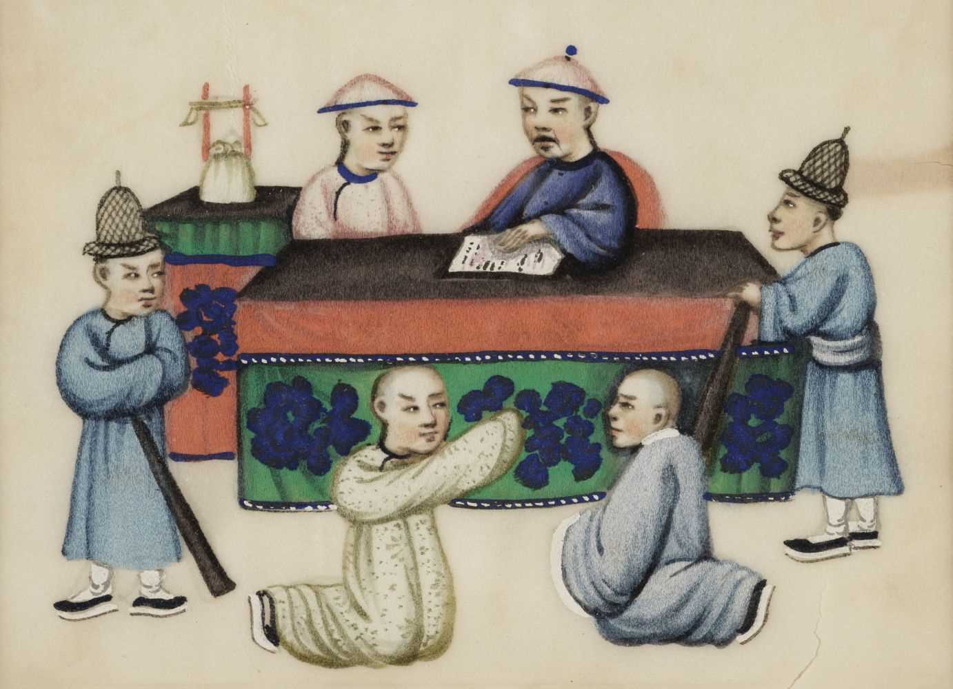 Lot 187 - Chinese Export School. The Exile & The Trial,