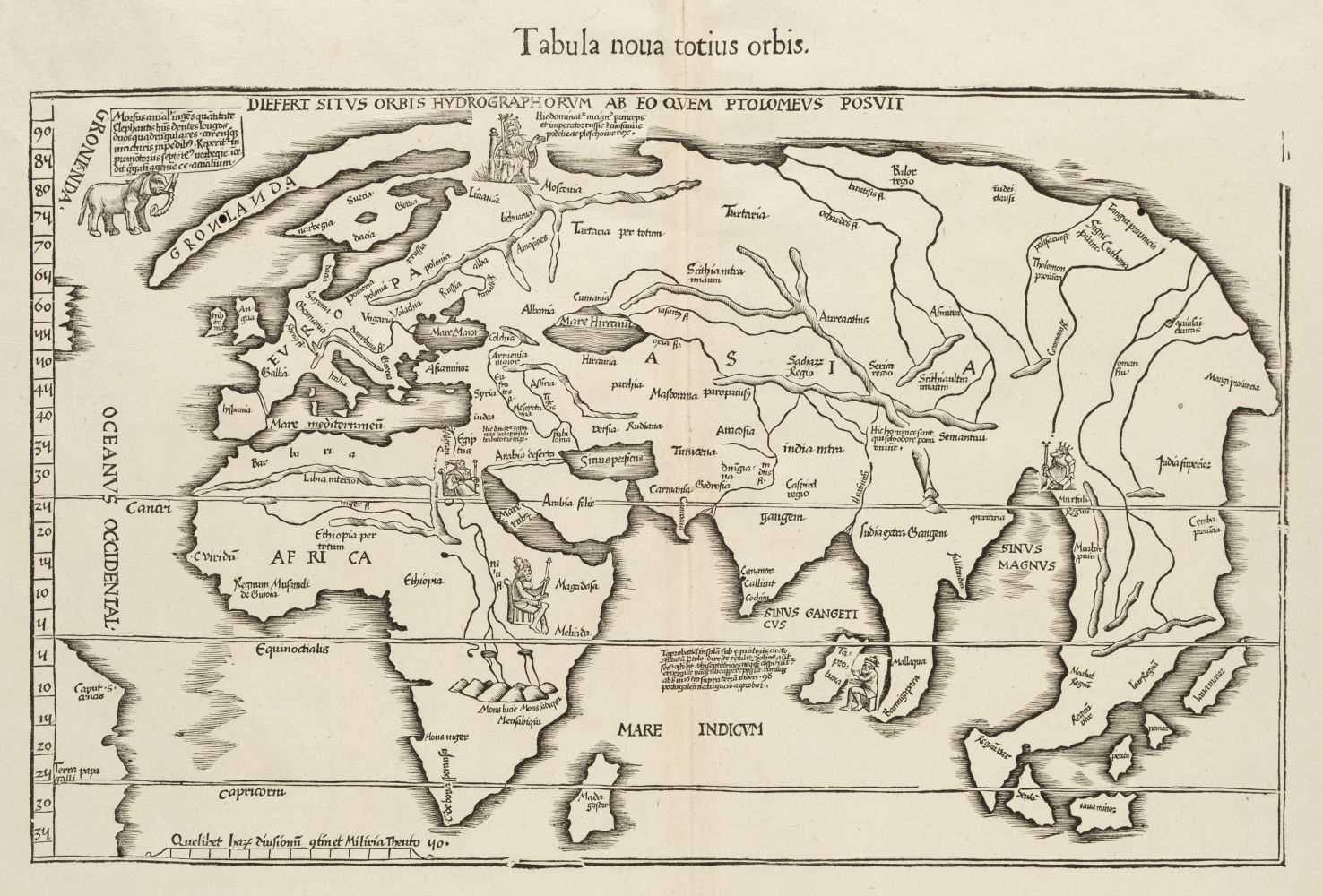 Lot 164 - World. Waldseemuller (Martin), Tabula Nova