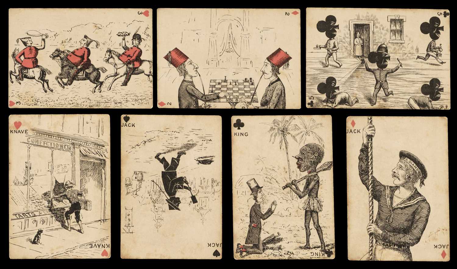 Lot 523 - Transformation playing cards. Queen Victoria'