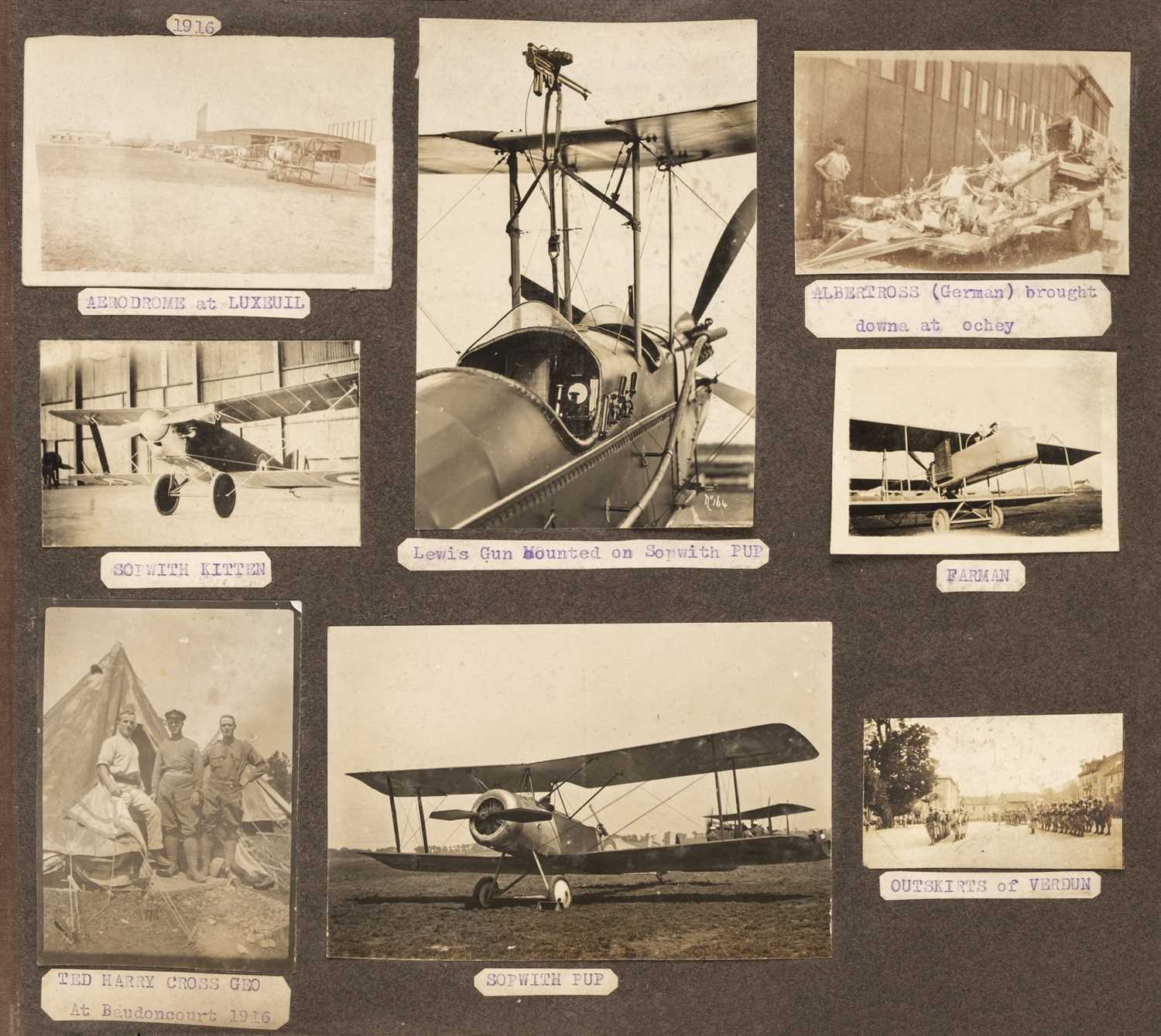 Lot 309 - Royal Naval Air Service. An album of over