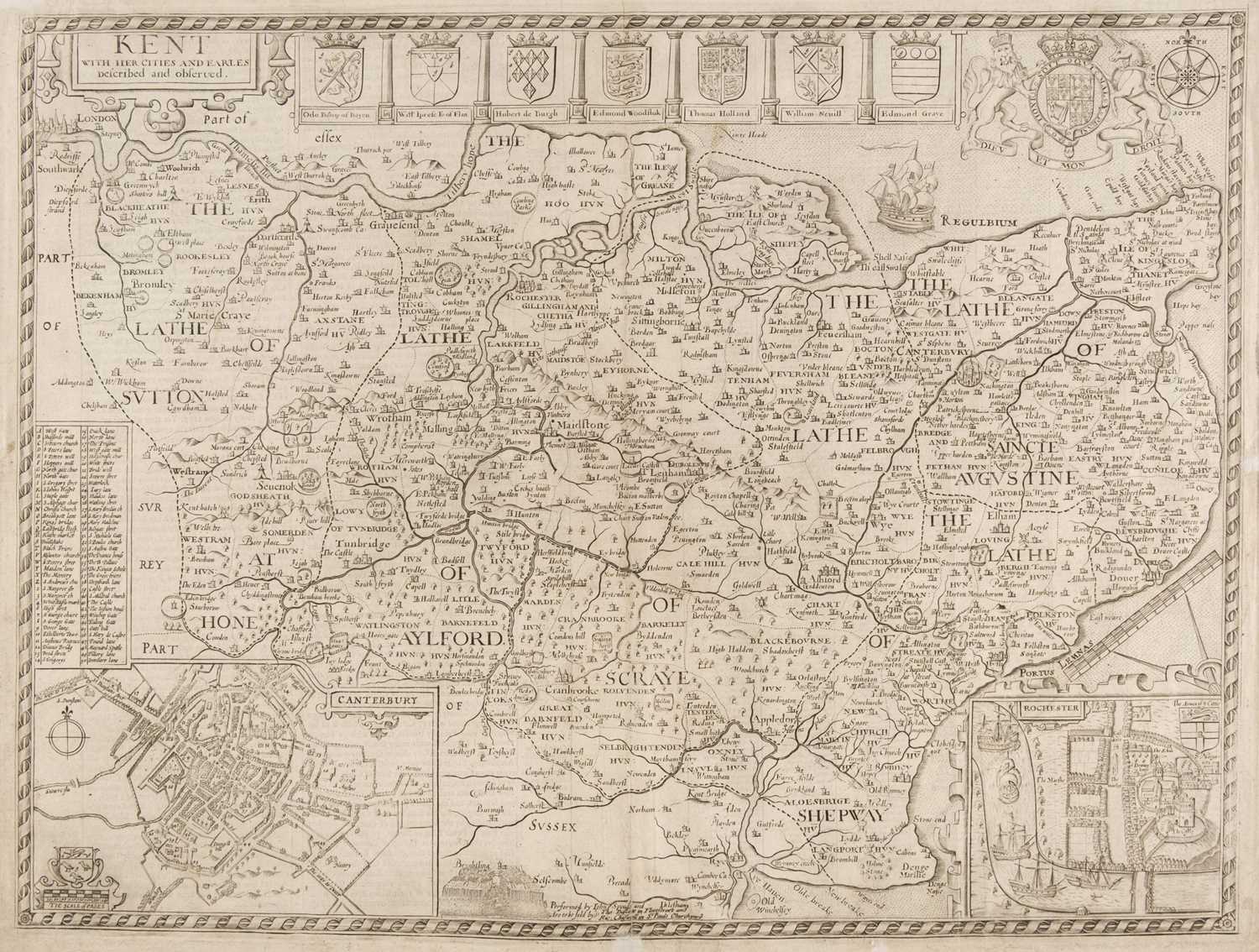 Lot 186 - Kent. Speed (John), Kent with her Cities and