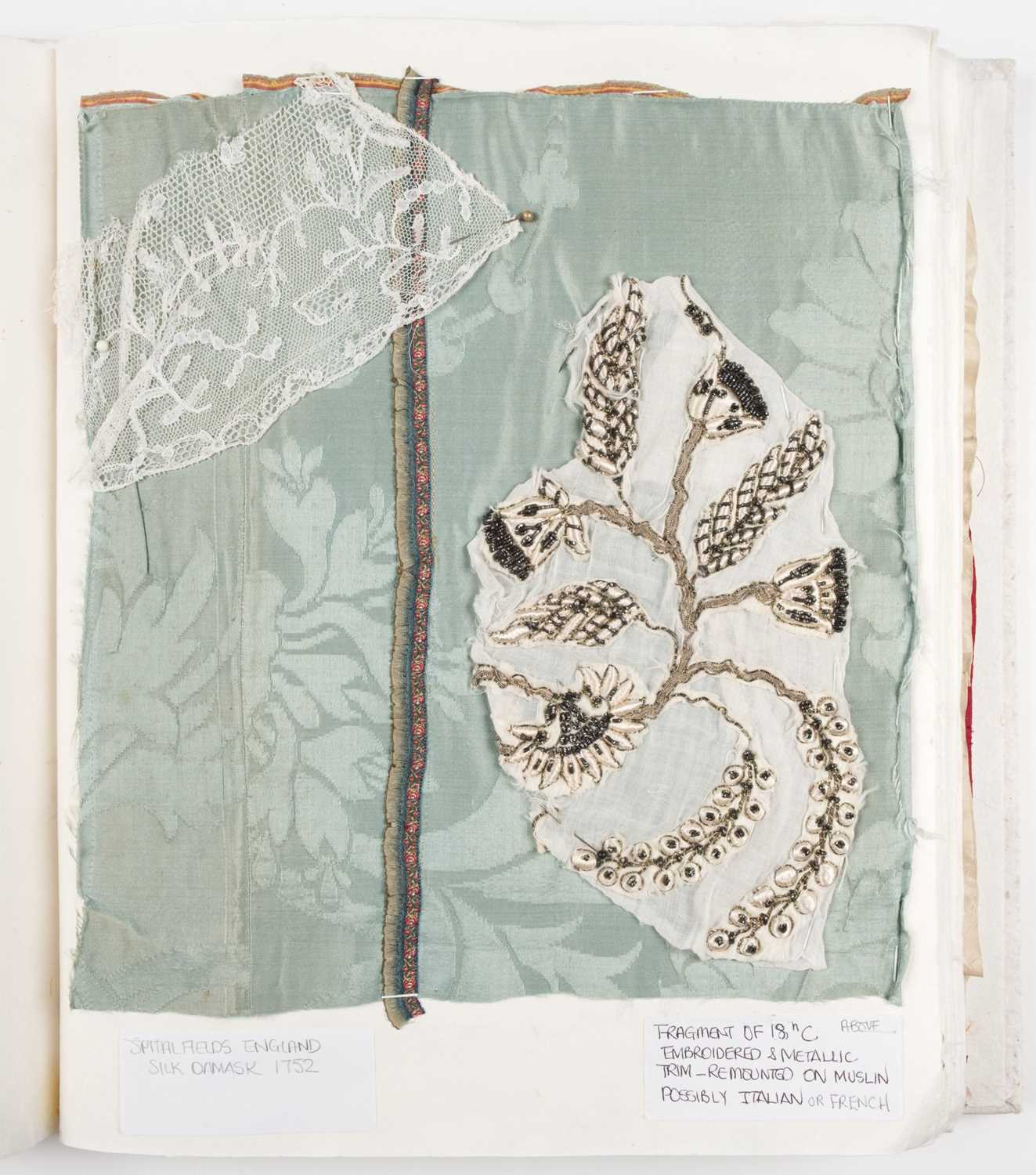 Lot 482 - Textile Samples. A large album of various