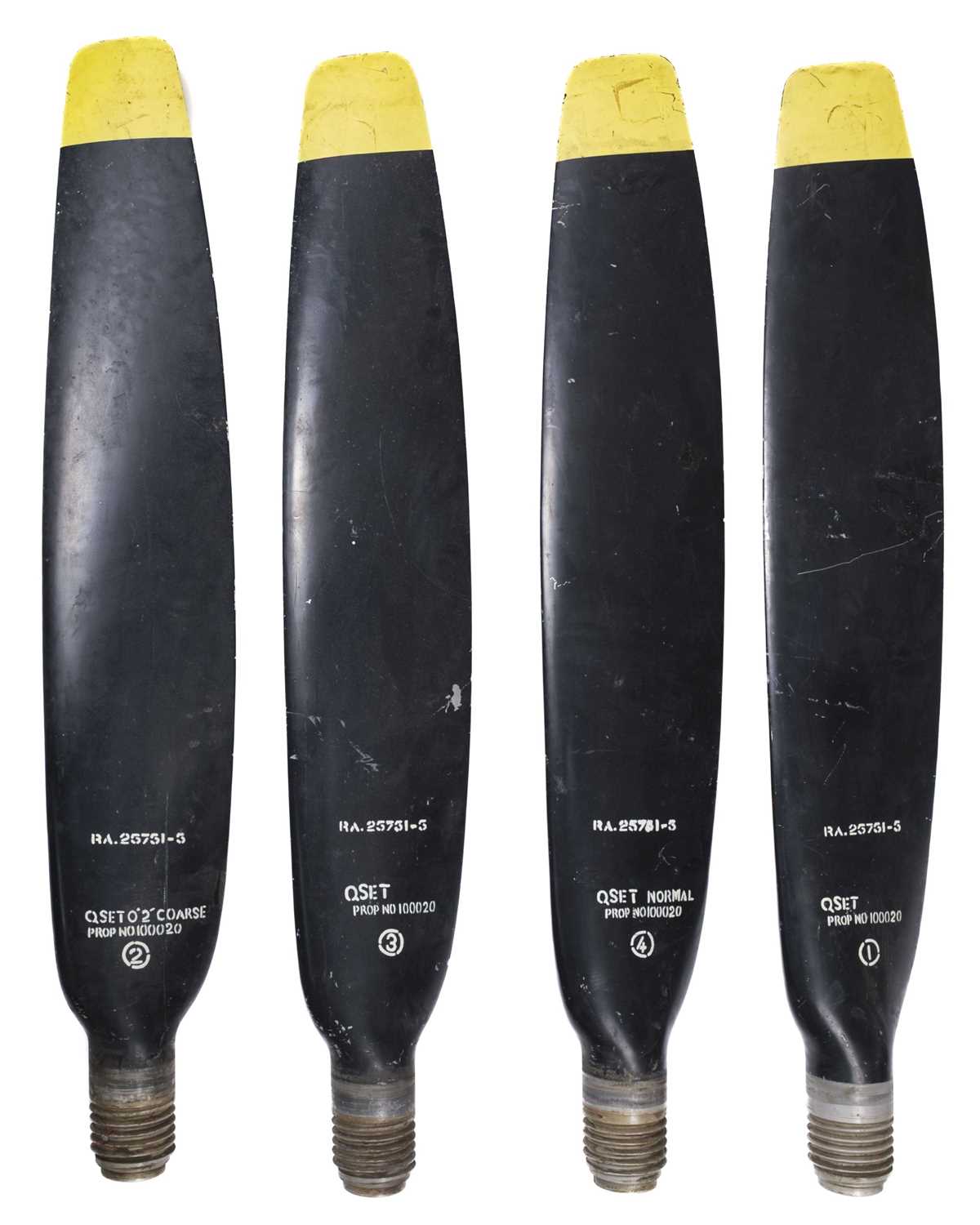 Lot 442 - Propeller. A set of 4 German Messerschmitt