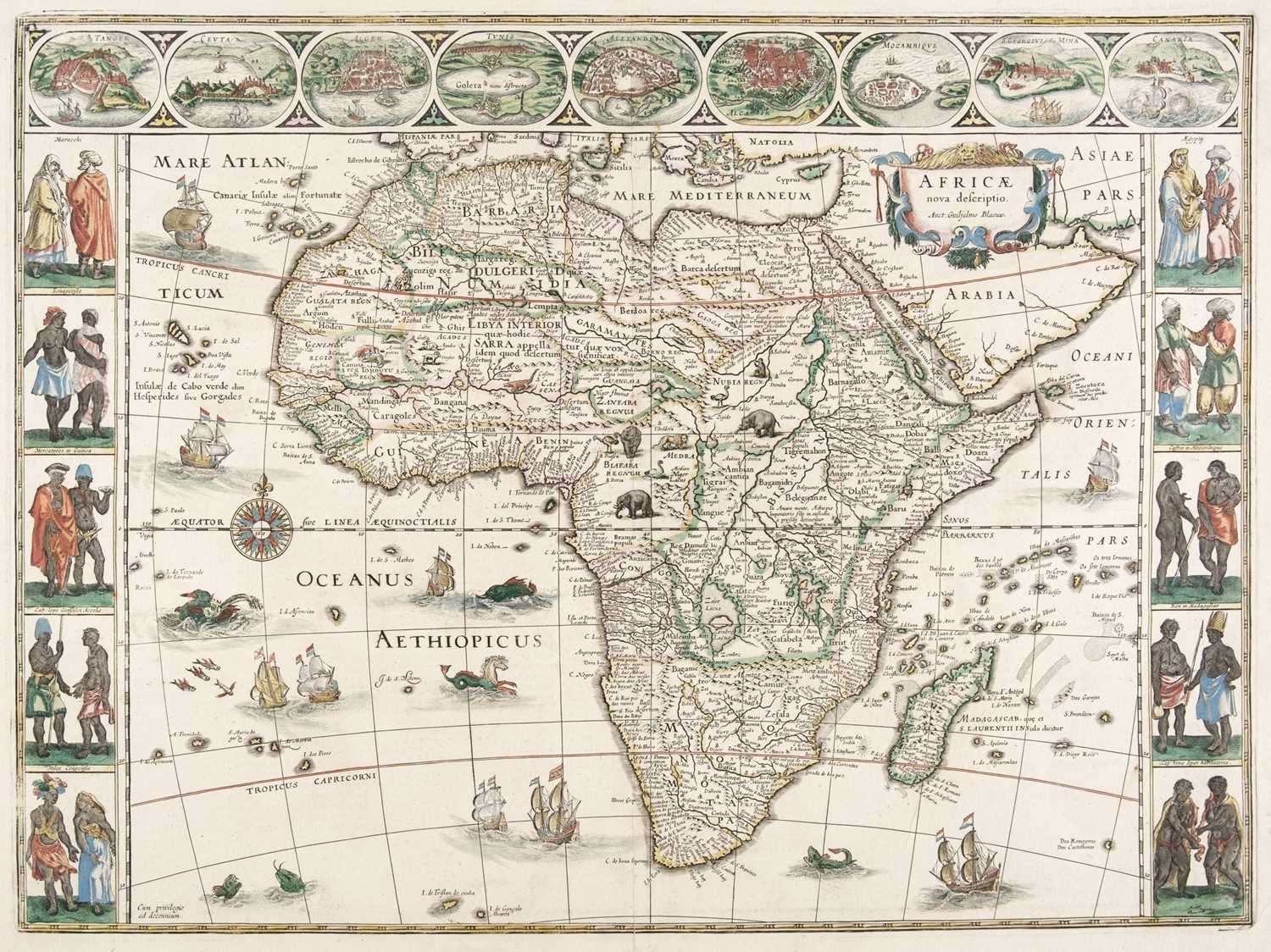 Lot 134 - Africa. Blaeu (Willem Janszoon), Africae