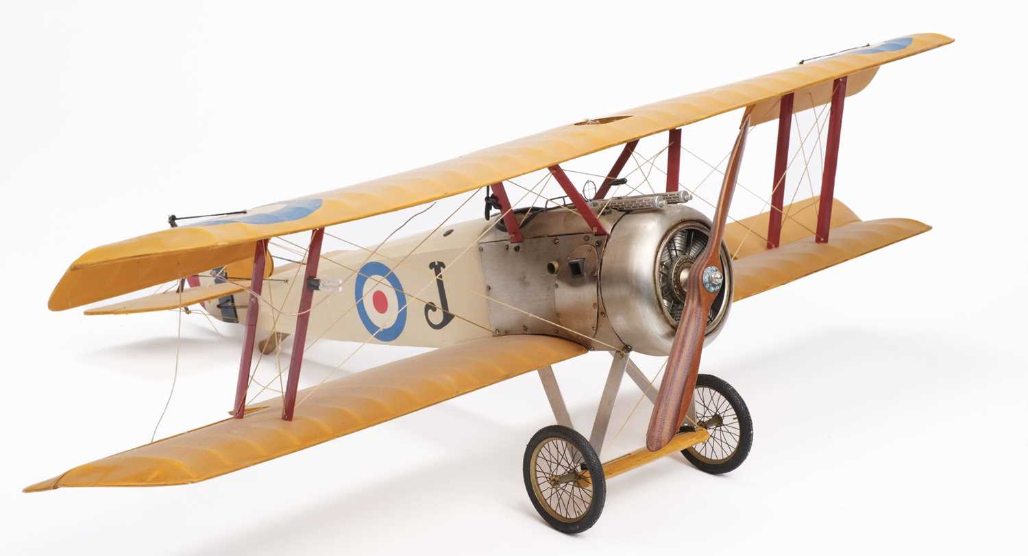 Lot 479 - Sopwith Camel. A model bi-plane probably