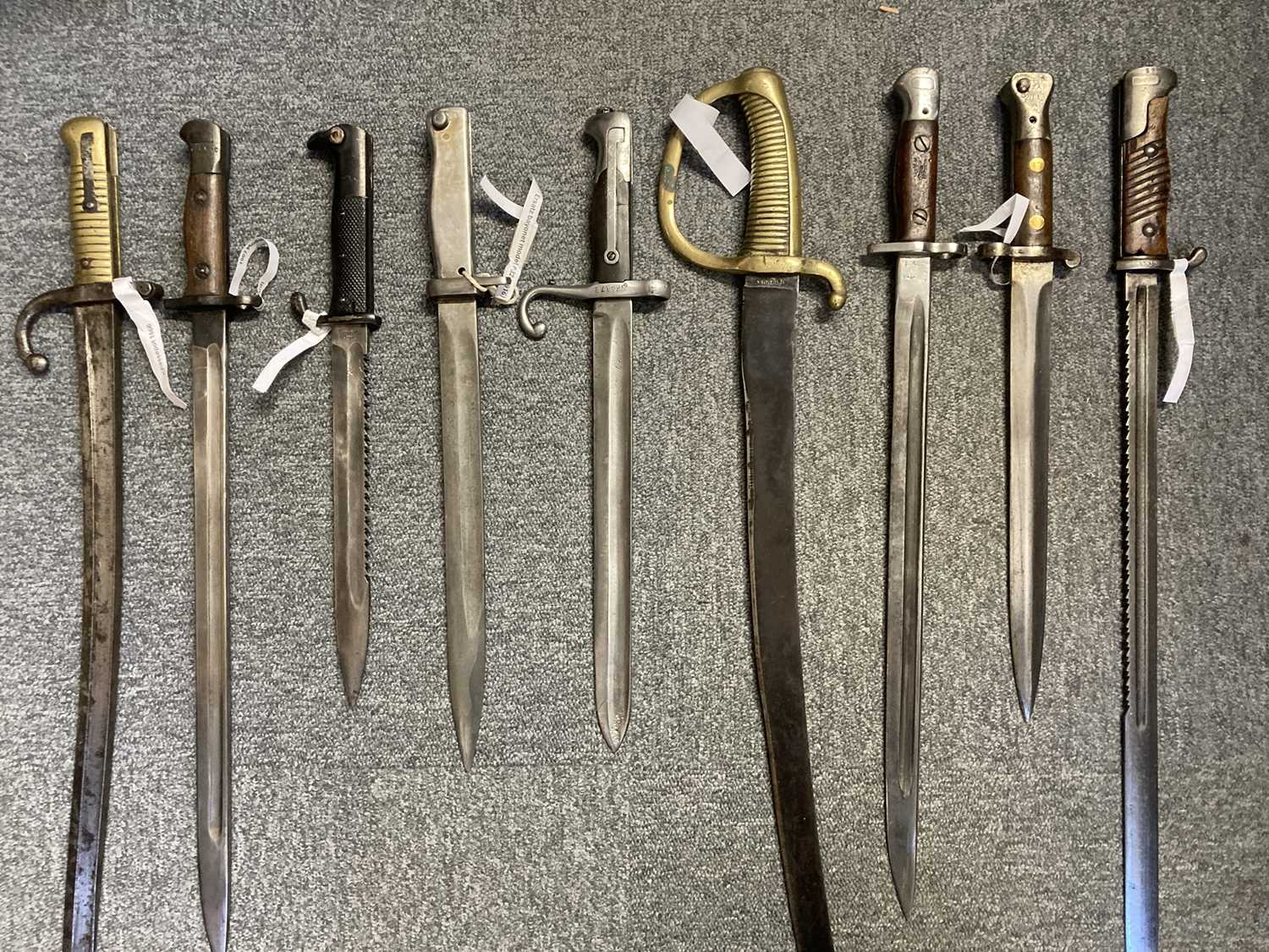Lot 164 - Bayonets. A mixed collection, including