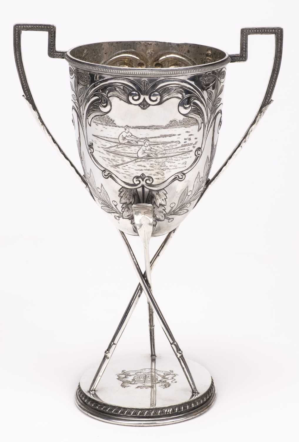 Lot 80 - Trophies. Mixed sporting trophies including a