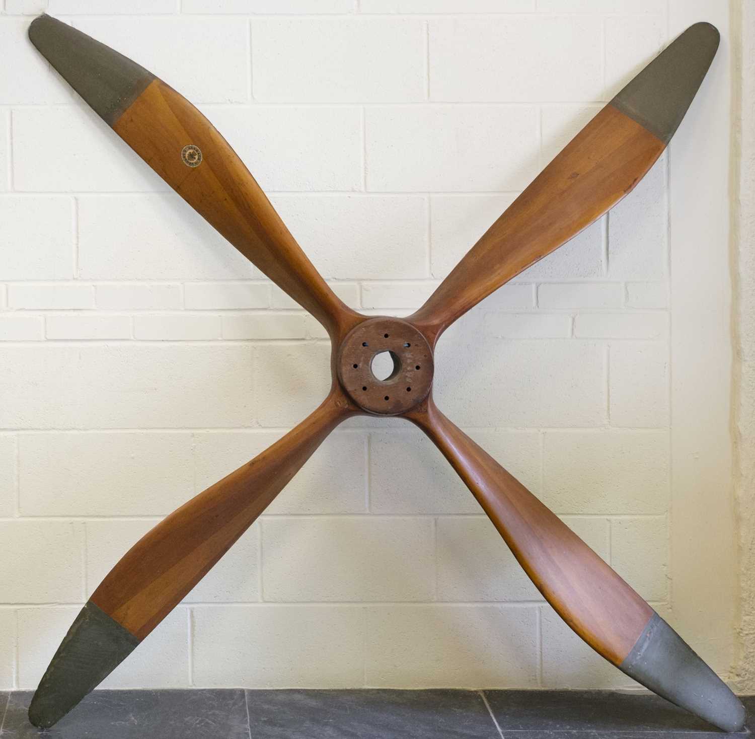 Lot 440 - Propeller. A fine WWI FE8 four-blade