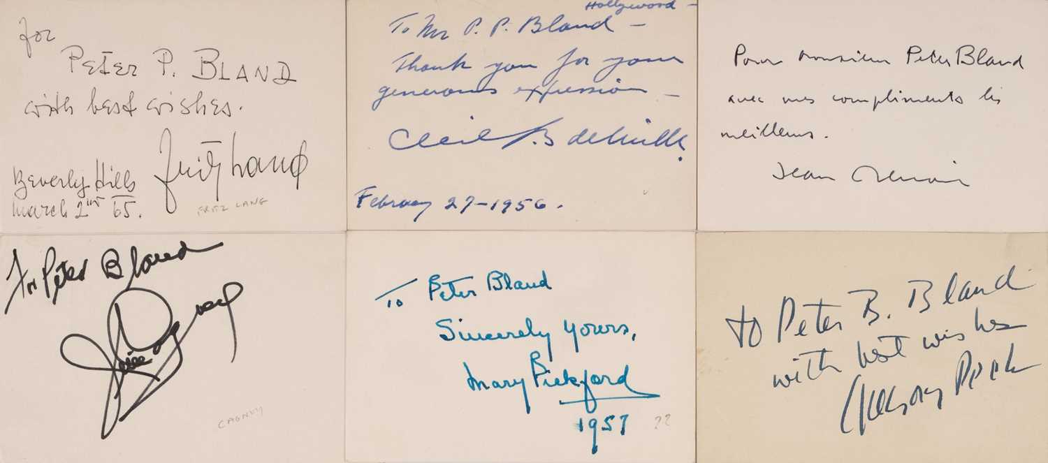 Lot 347 - Film Autographs. A group of 13 autographed