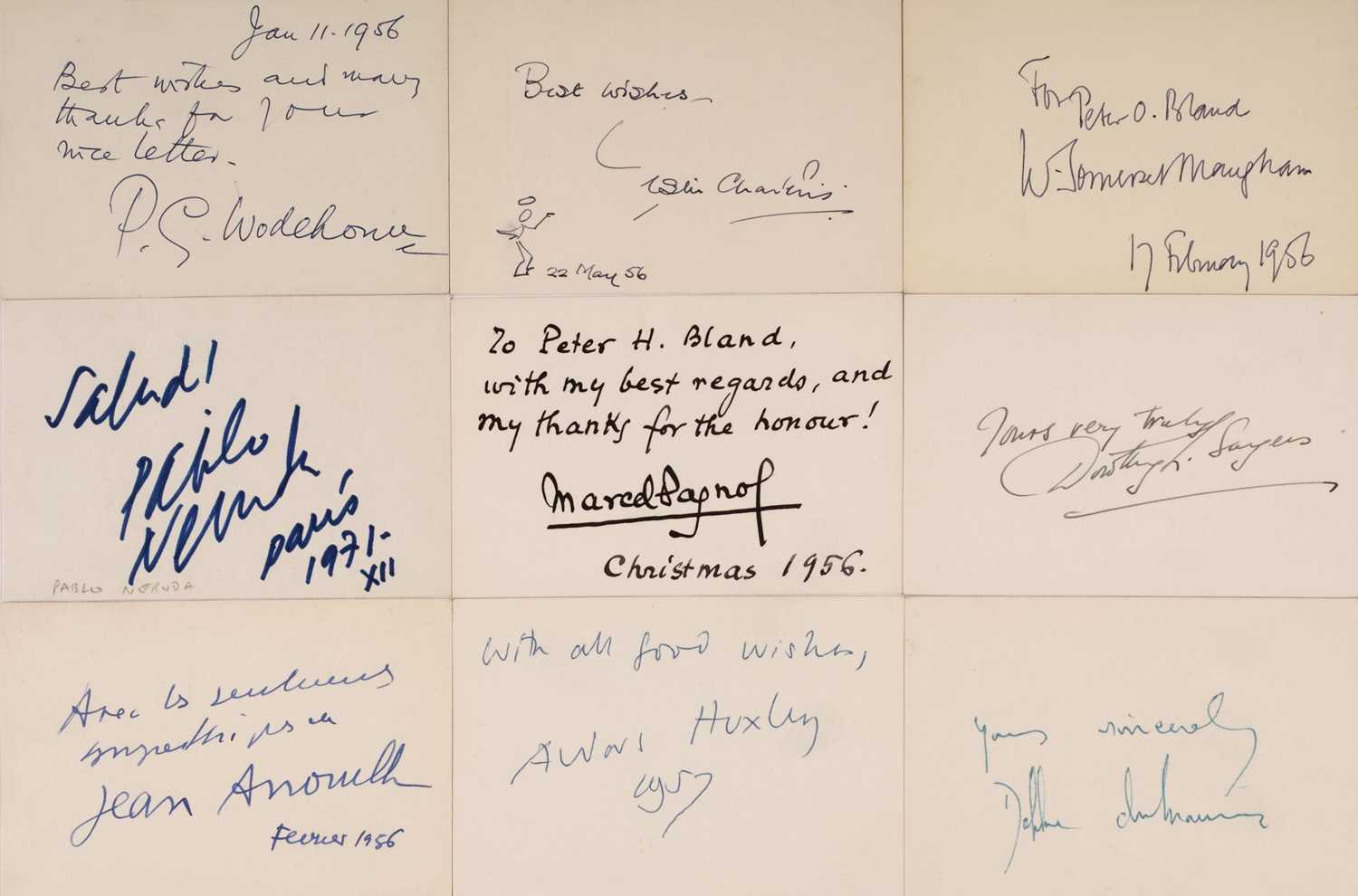 Lot 358 - Literary Autographs. A good group of 28