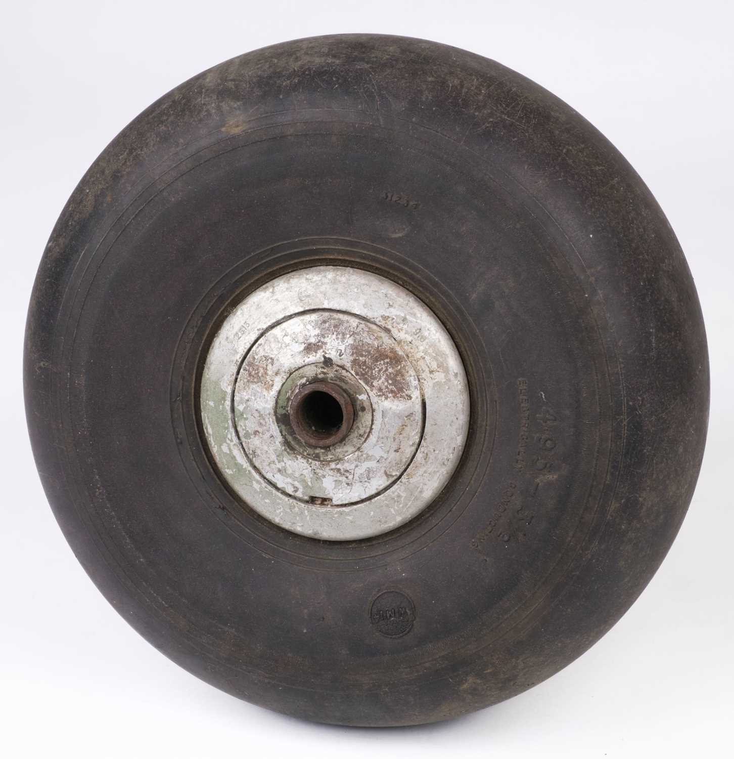 Lot 490 - Tail Wheel. WWII RAF Spitfire/Hurricane tail